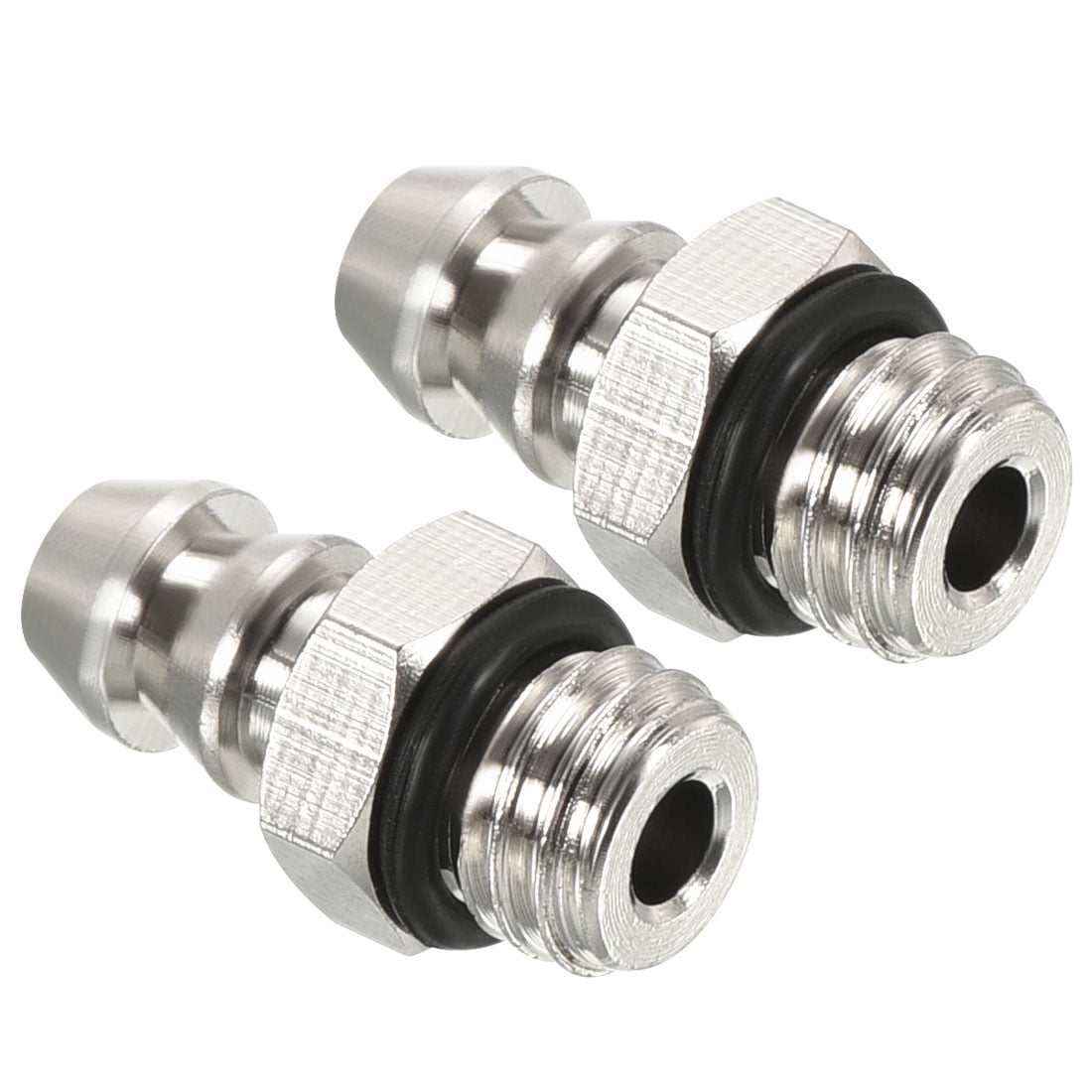 Uxcell 5mm Barbed M6x1 Male Thread Hose Fitting Electroplate Copper, 2 ...