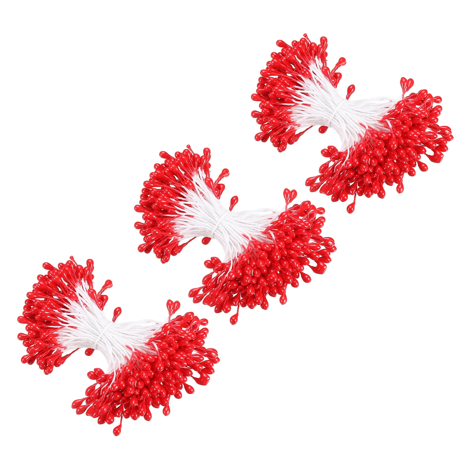 Uxcell 5mm Double Heads Flower Stamen, Artificial Flower Pistil Matt ...