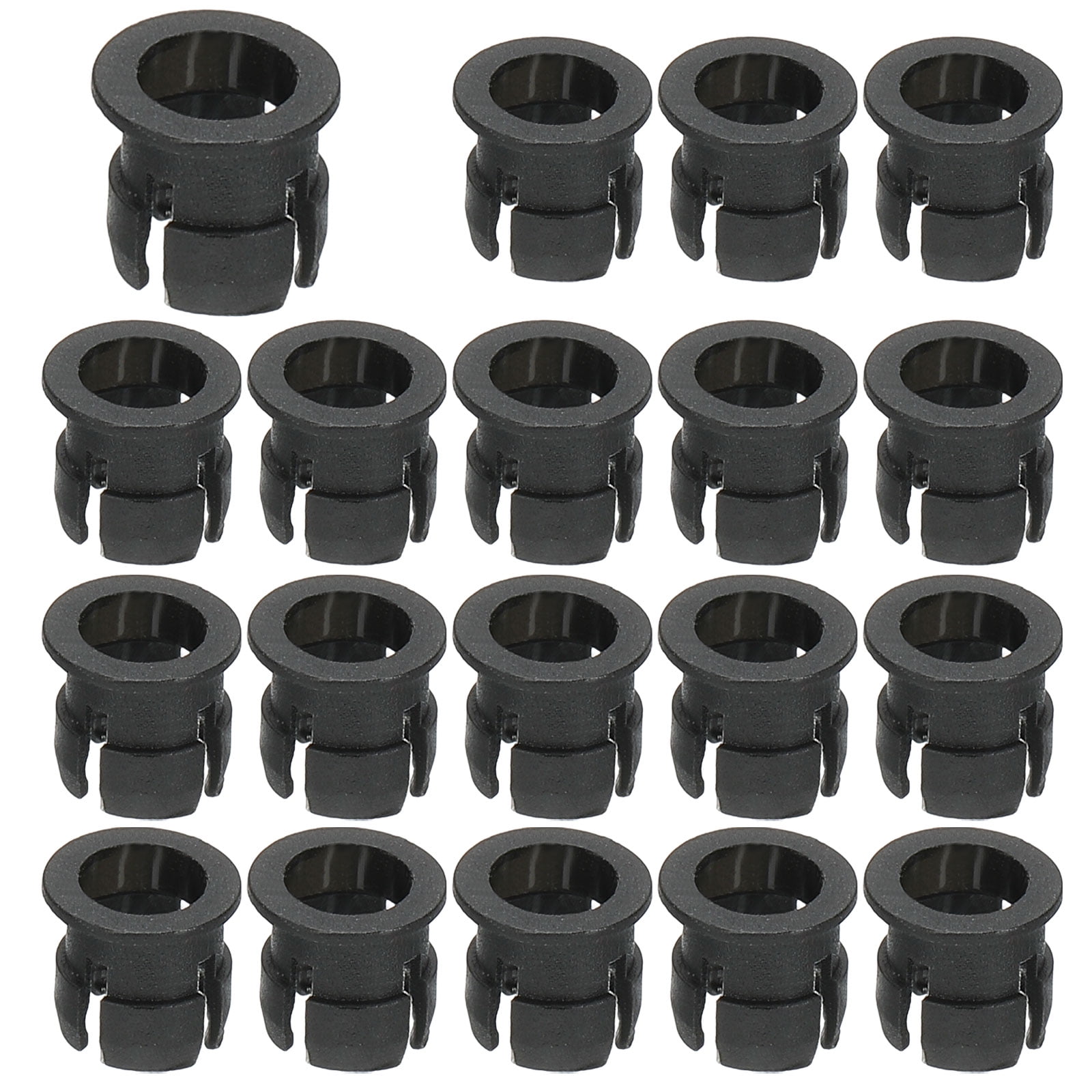 Uxcell 5mm Emitting Diode Holder, 20 Pcs Plastic Flat LED Holder Clip ...