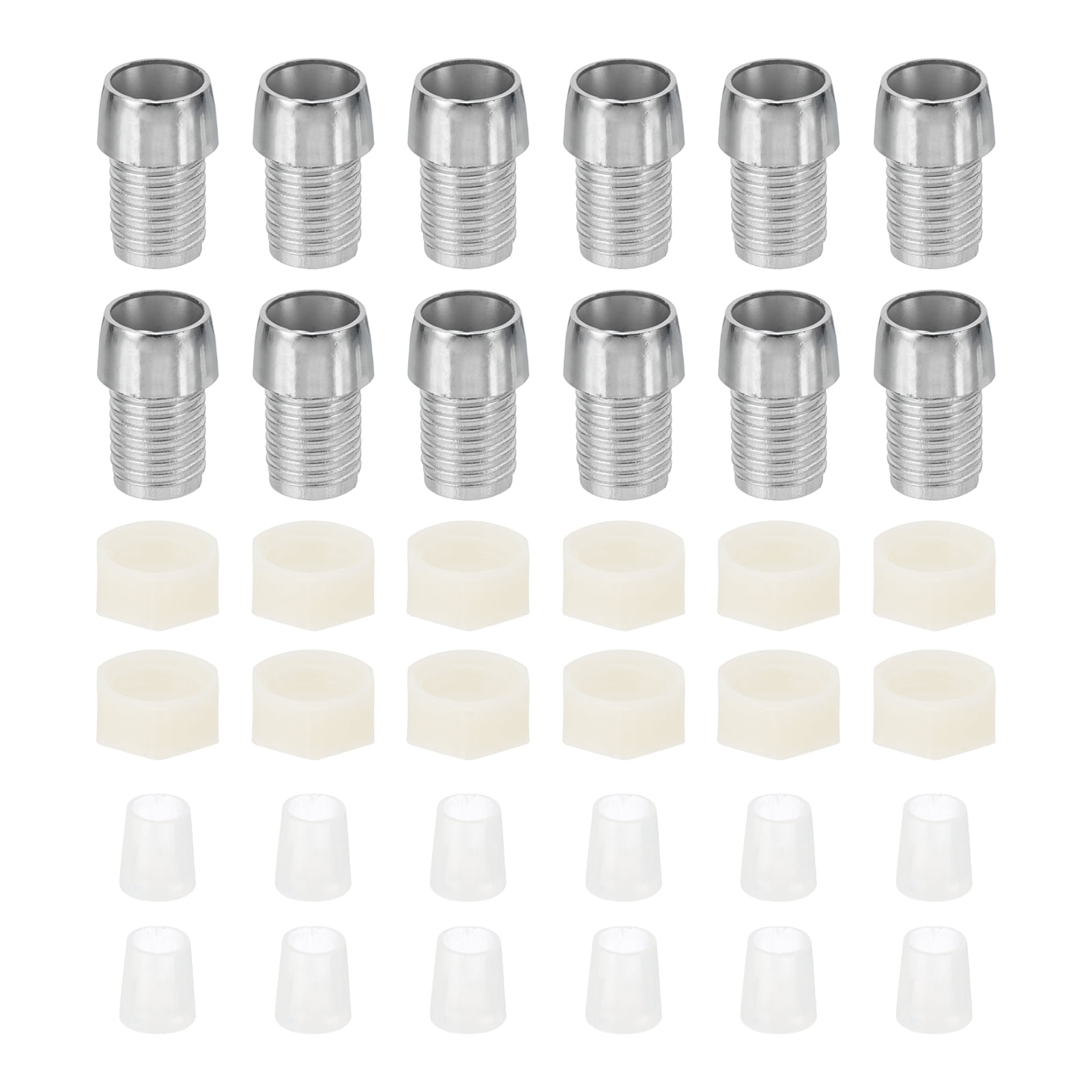 Uxcell 5mm Emitting Diode Holder, 60 Pcs Plastic Chrome Plated LED ...
