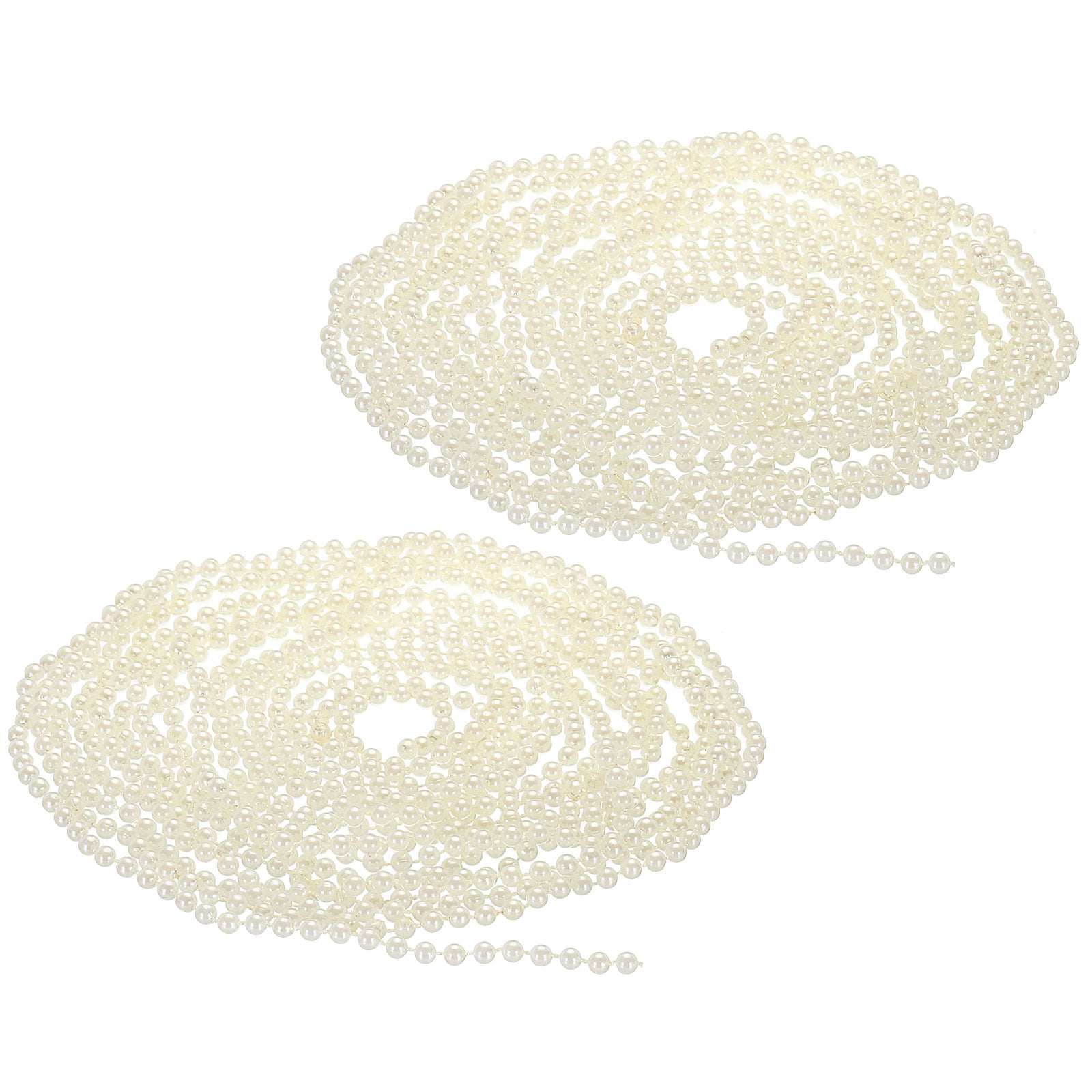 Uxcell 5mm Faux Pearl Beads Garland, 16.4 Ft Pearl String Chain Pearl ...