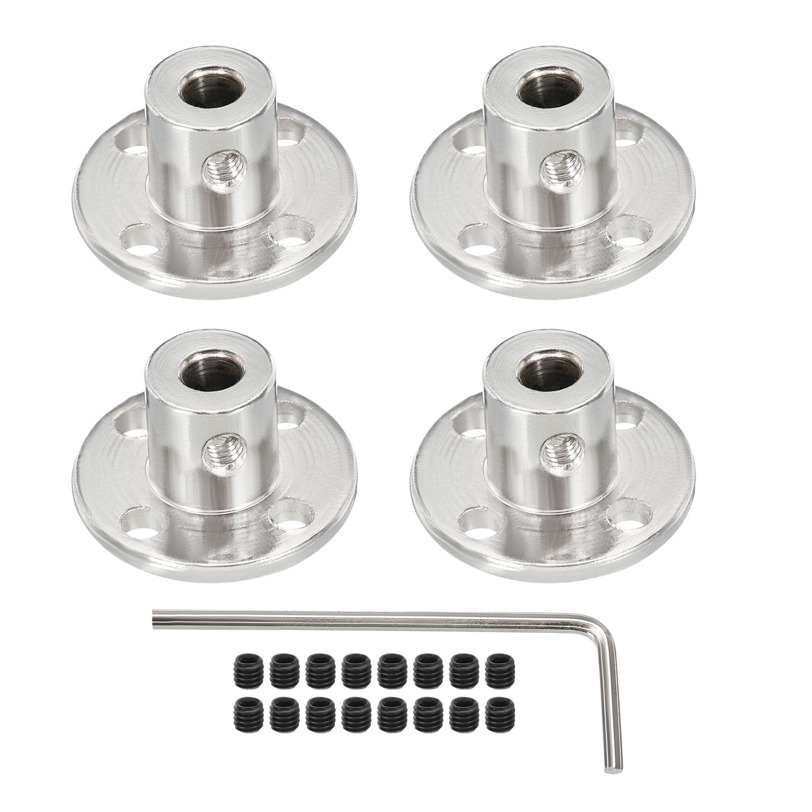 Uxcell 5mm Inner Dia H12 x D10 Rigid Flange Coupling Motor Guide Shaft ...