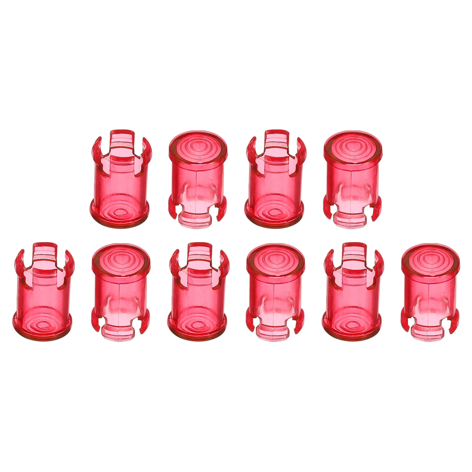 Uxcell 5mm LED Lamp Socket Light Emitting Diode Holder Cap, 10 Pack Red ...