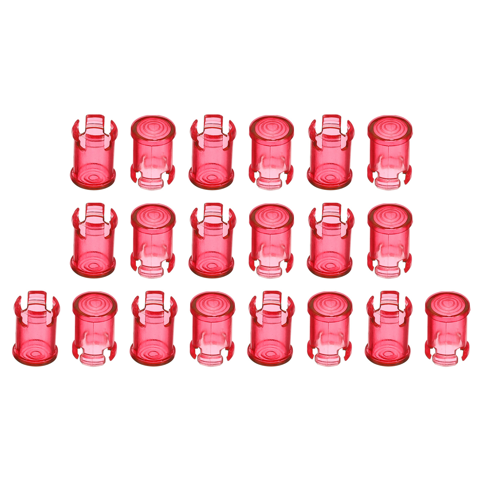 Uxcell 5mm LED Lamp Socket Light Emitting Diode Holder Cap, 20 Pack Red ...