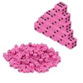 Uxcell 5mm Mini Dice, Translucent Acrylic Tiny 6 Sided Square Corner ...