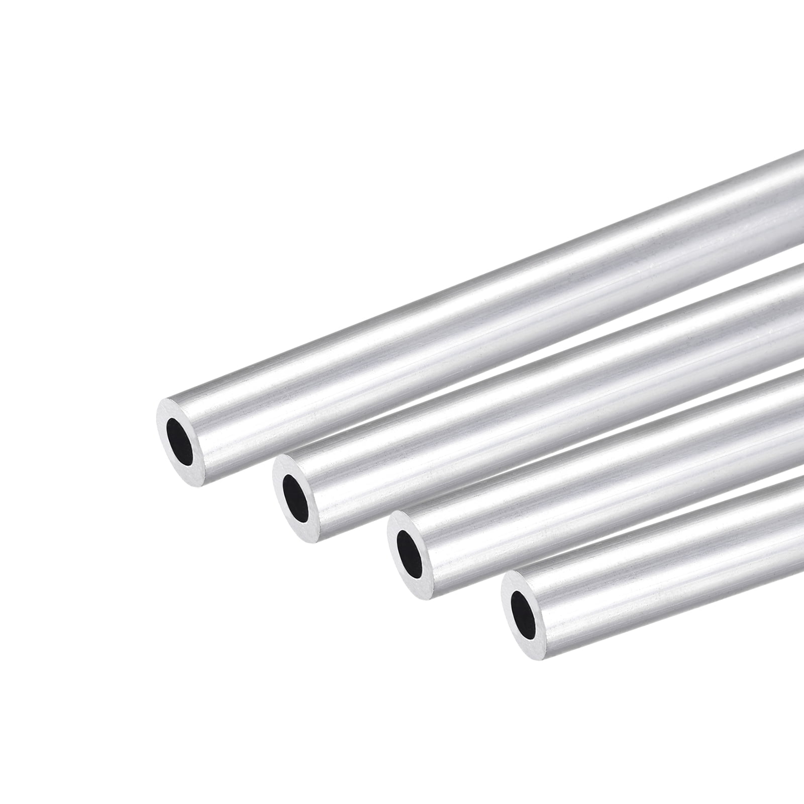Uxcell 5mm OD 2mm Inner Dia 250mm Length 6063 Aluminum Round Tube 4 ...