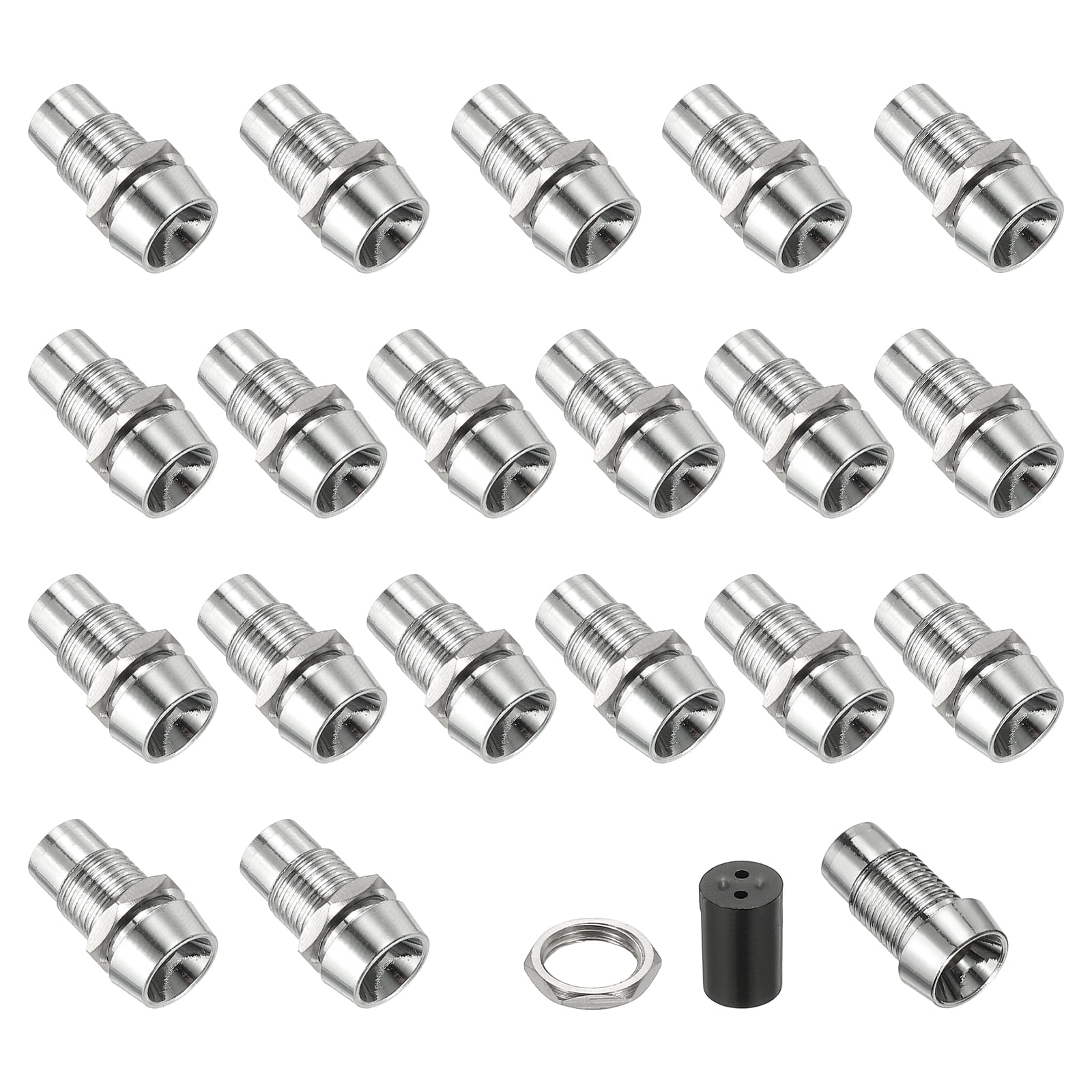 Uxcell 5mm Panel Mount LED Holder for 10mm Hole, LED Bezel Holder Light ...