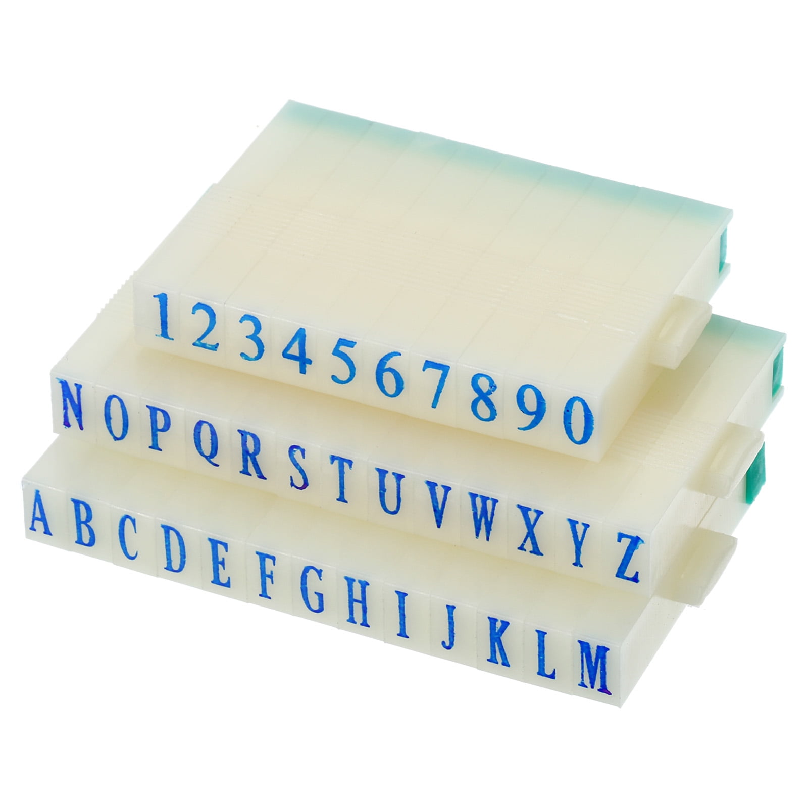 Uxcell 5mm Plastic Font Size 5 Numeral 0-9 Alphabet A-Z Detachable ...