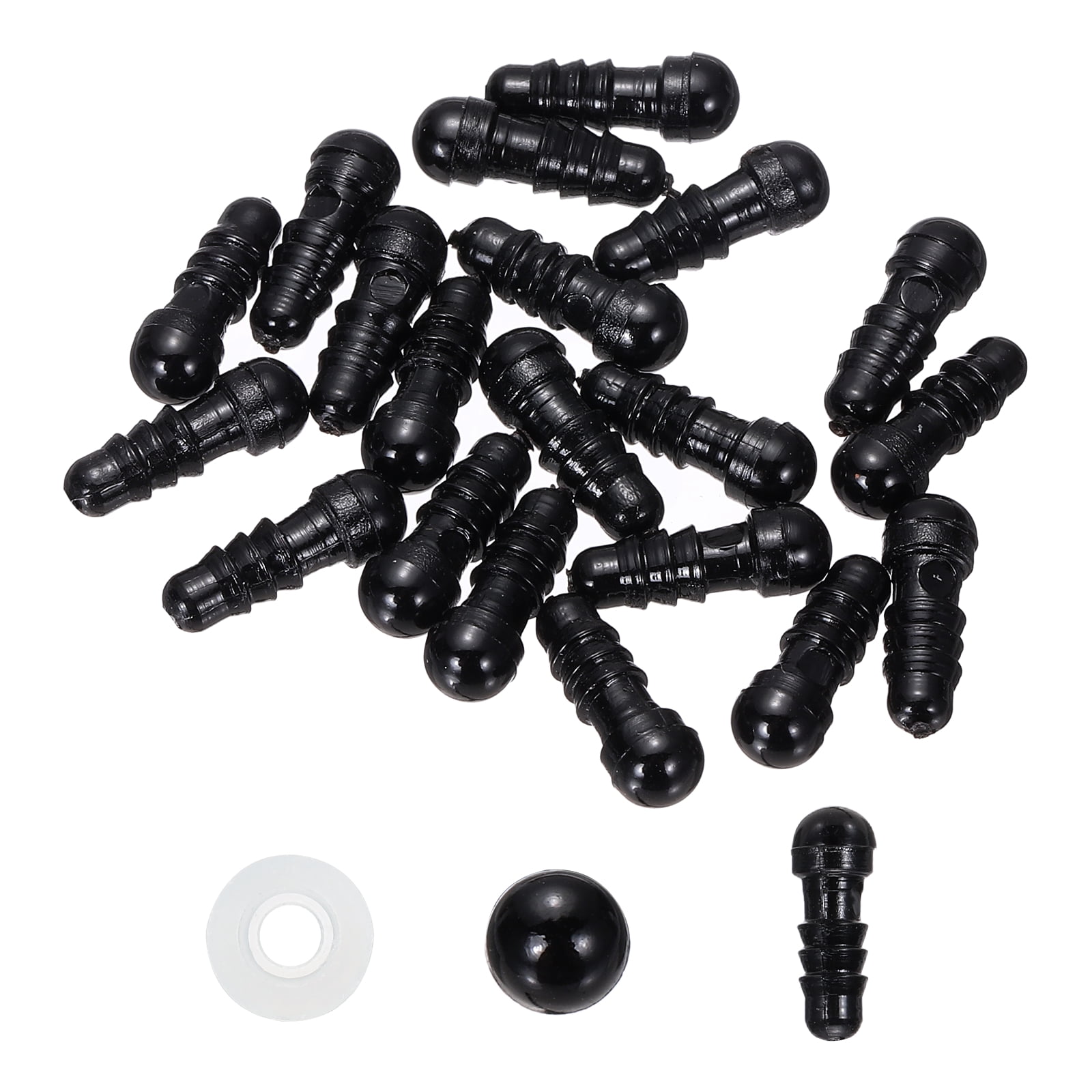 Uxcell 5mm Safety Eyes, 20 Pcs Plastic Craft Eyes with Protective Film ...