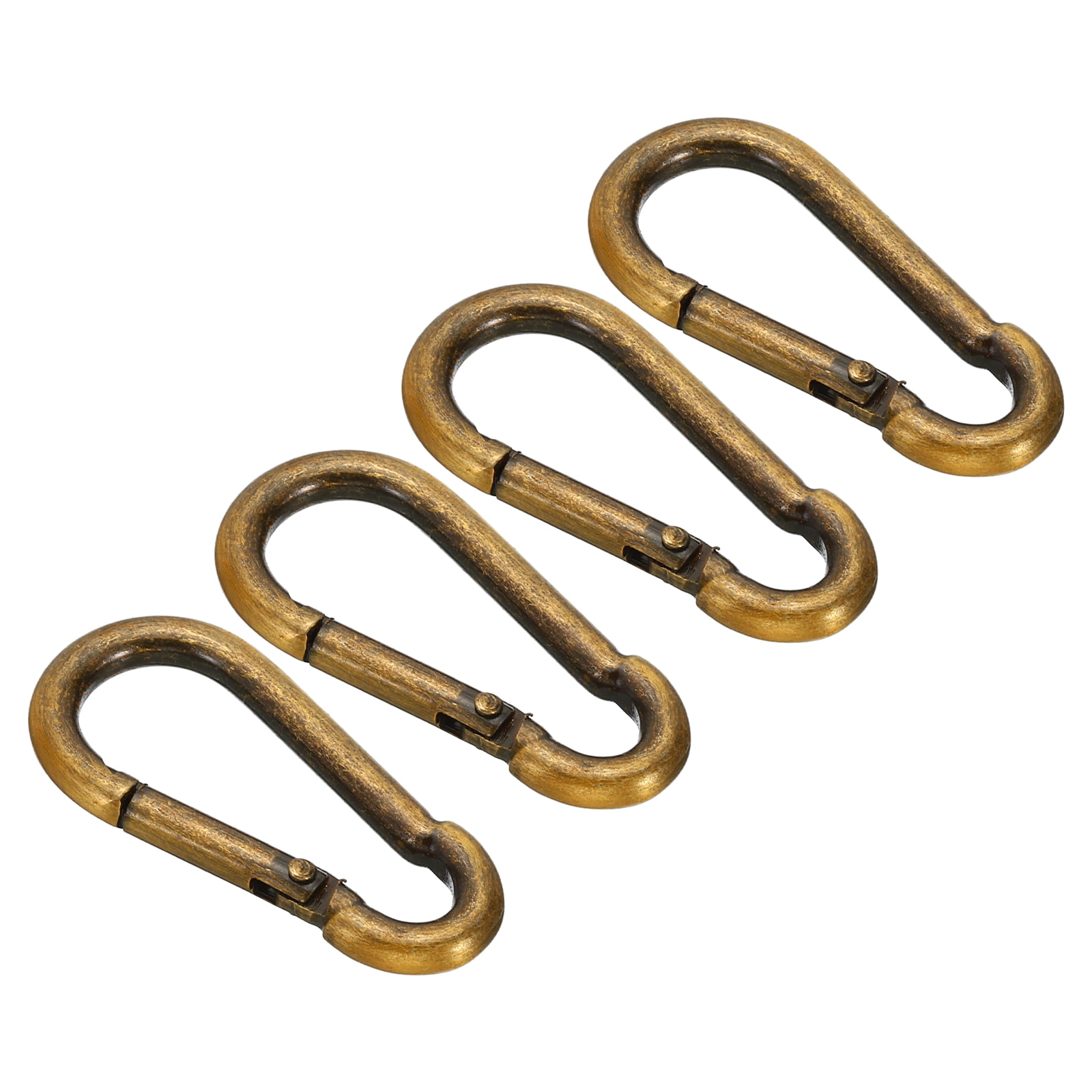 Uxcell 5mm Spring Snap Hook Clips Chain Quick Links Connector Ring Lock ...