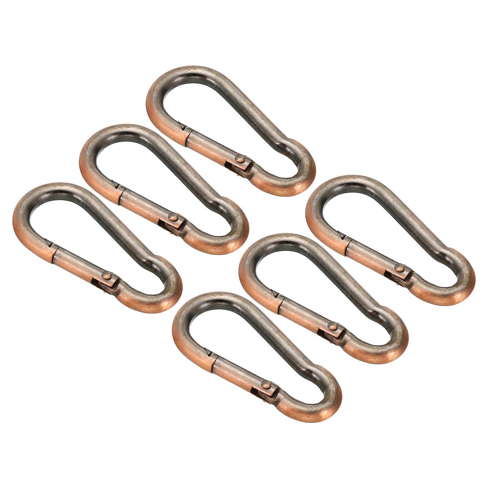Uxcell 5mm Spring Snap Hook Clips Chain Quick Links Connector Ring Lock ...