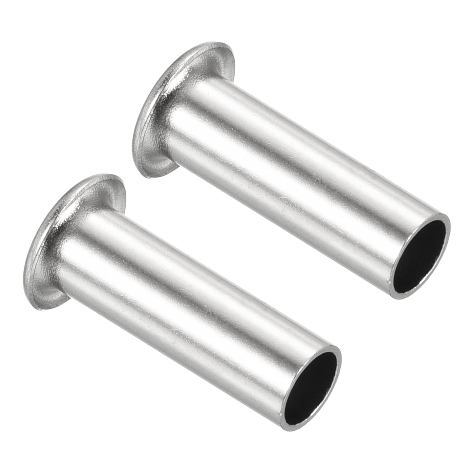 Uxcell 5mm Tube Nickel Plated Brass Compression Fittings Insert Sleeve ...