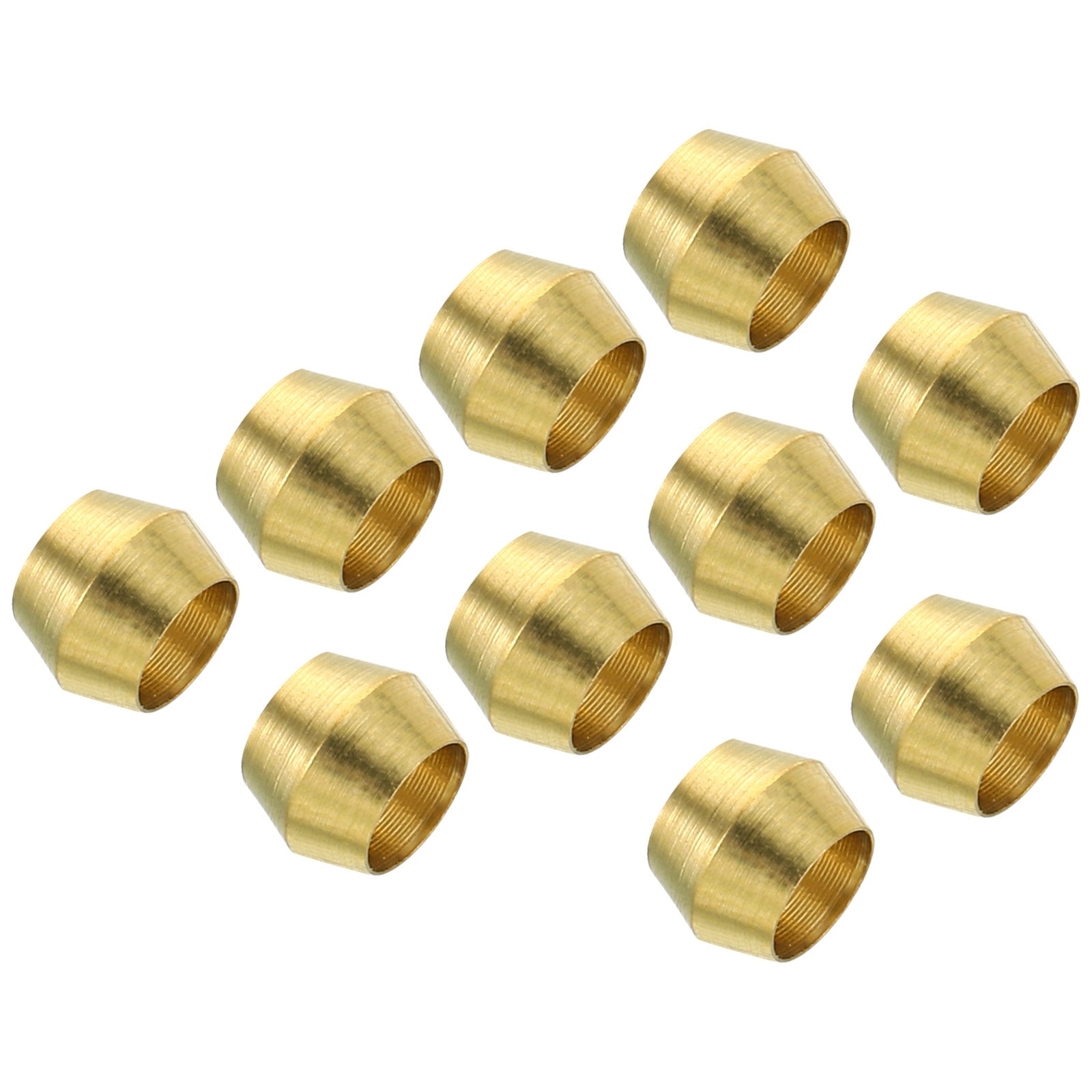 Uxcell 5mm Tube OD Brass Compression Sleeves Ferrules Brass Ferrule ...