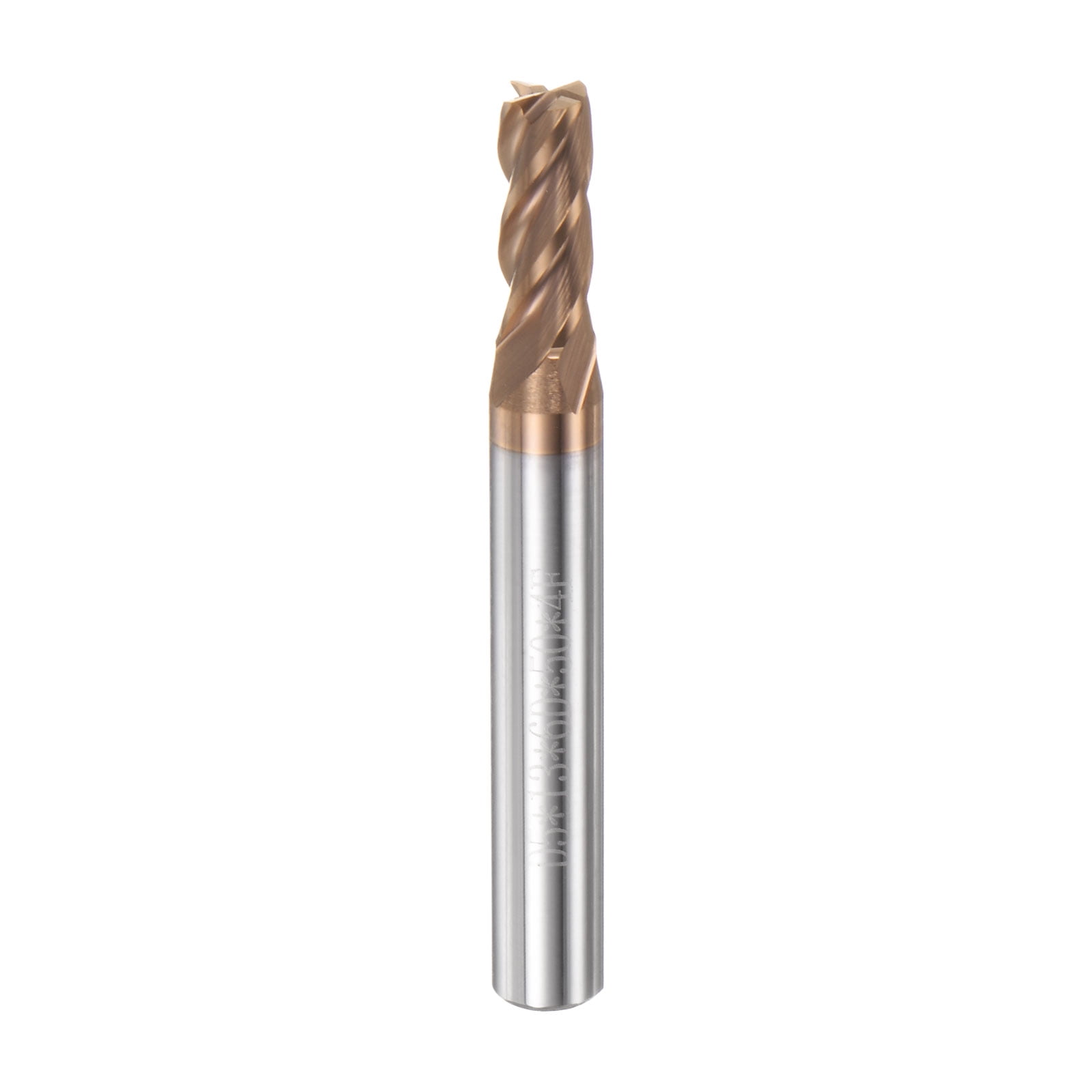 Uxcell 5mm x 13mm x 6mm x 50mm AlTiN Coated Carbide 4 Flutes Square End ...