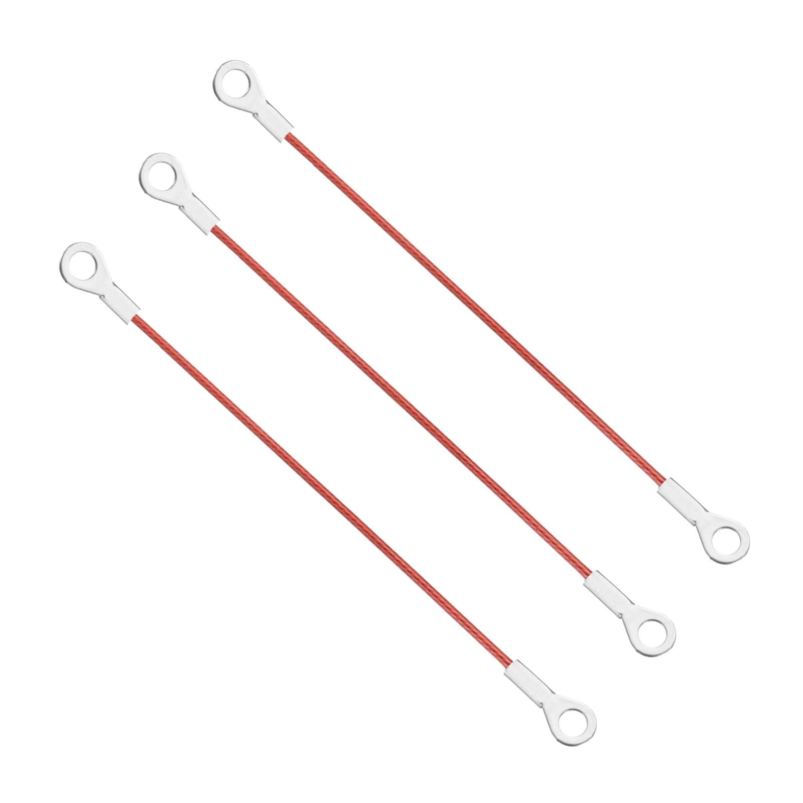 Uxcell 5mm x 30cm Lanyard Cable, 3 PCS 304 Stainless Steel Cable ...