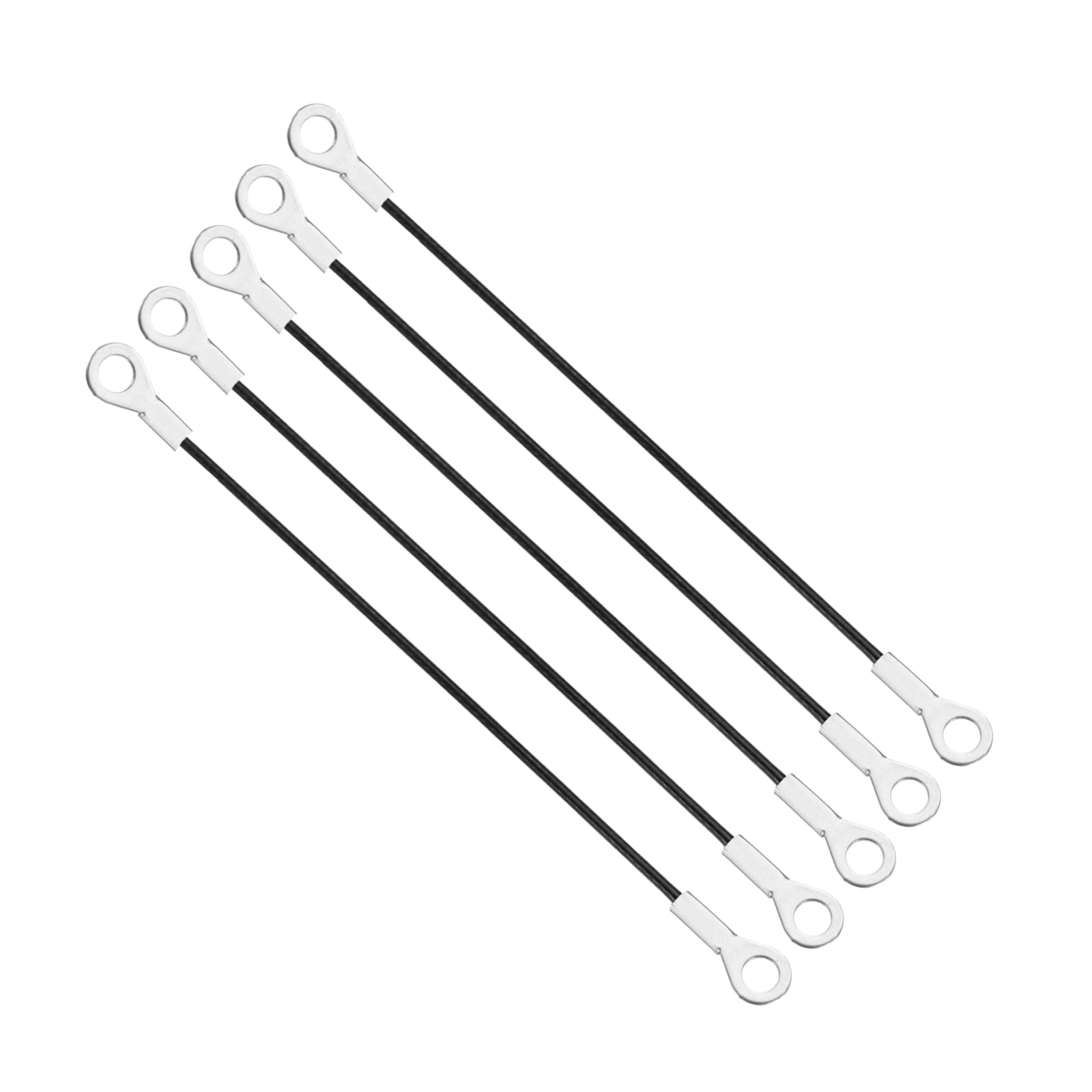 Uxcell 5mm x 30cm Lanyard Cable, 5 PCS 304 Stainless Steel Cable ...