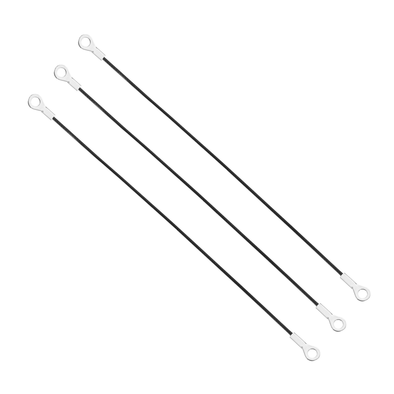 Uxcell 5mm x 50cm Lanyard Cable, 3 PCS 304 Stainless Steel Cable ...