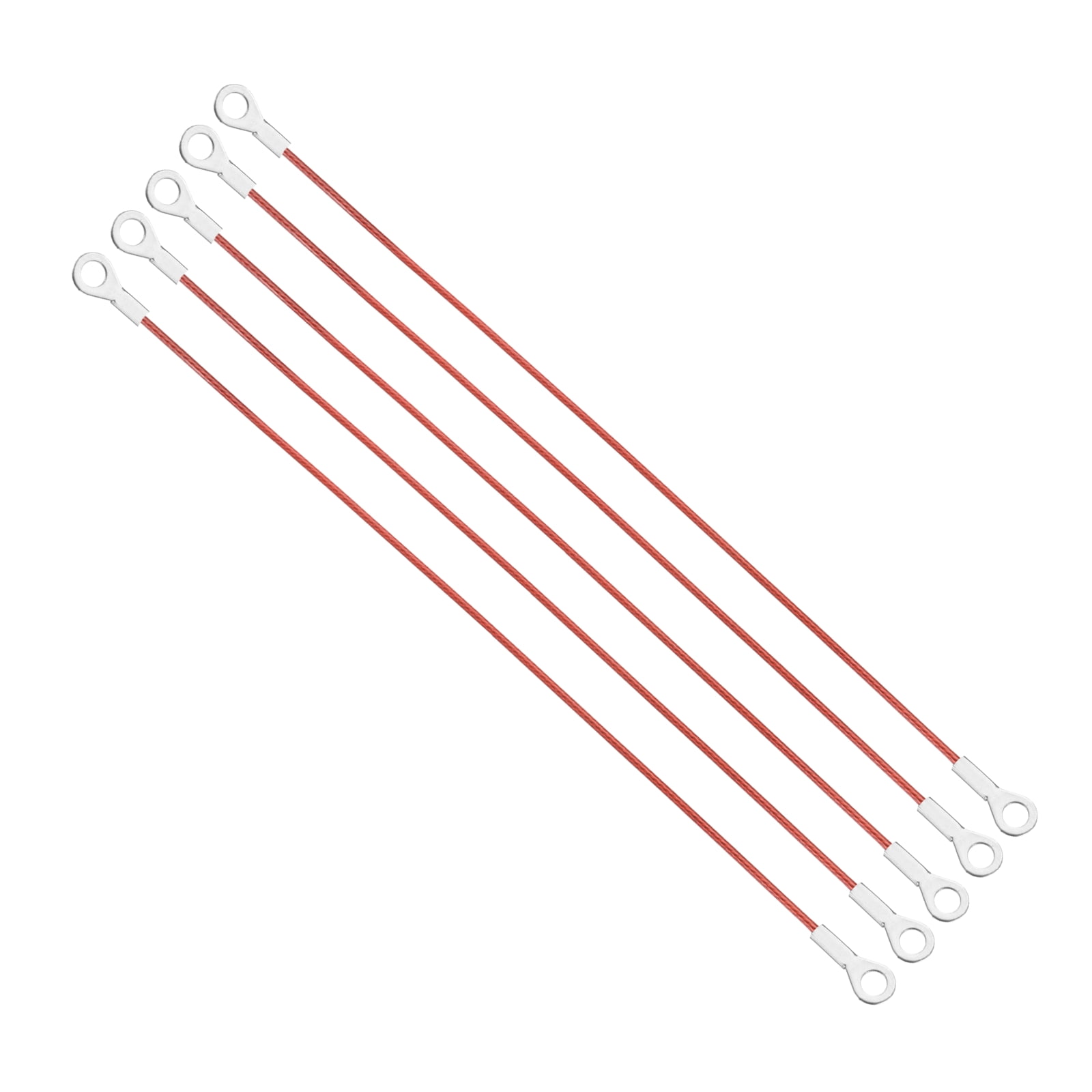 Uxcell 5mm x 50cm Lanyard Cable, 5 PCS 304 Stainless Steel Cable ...