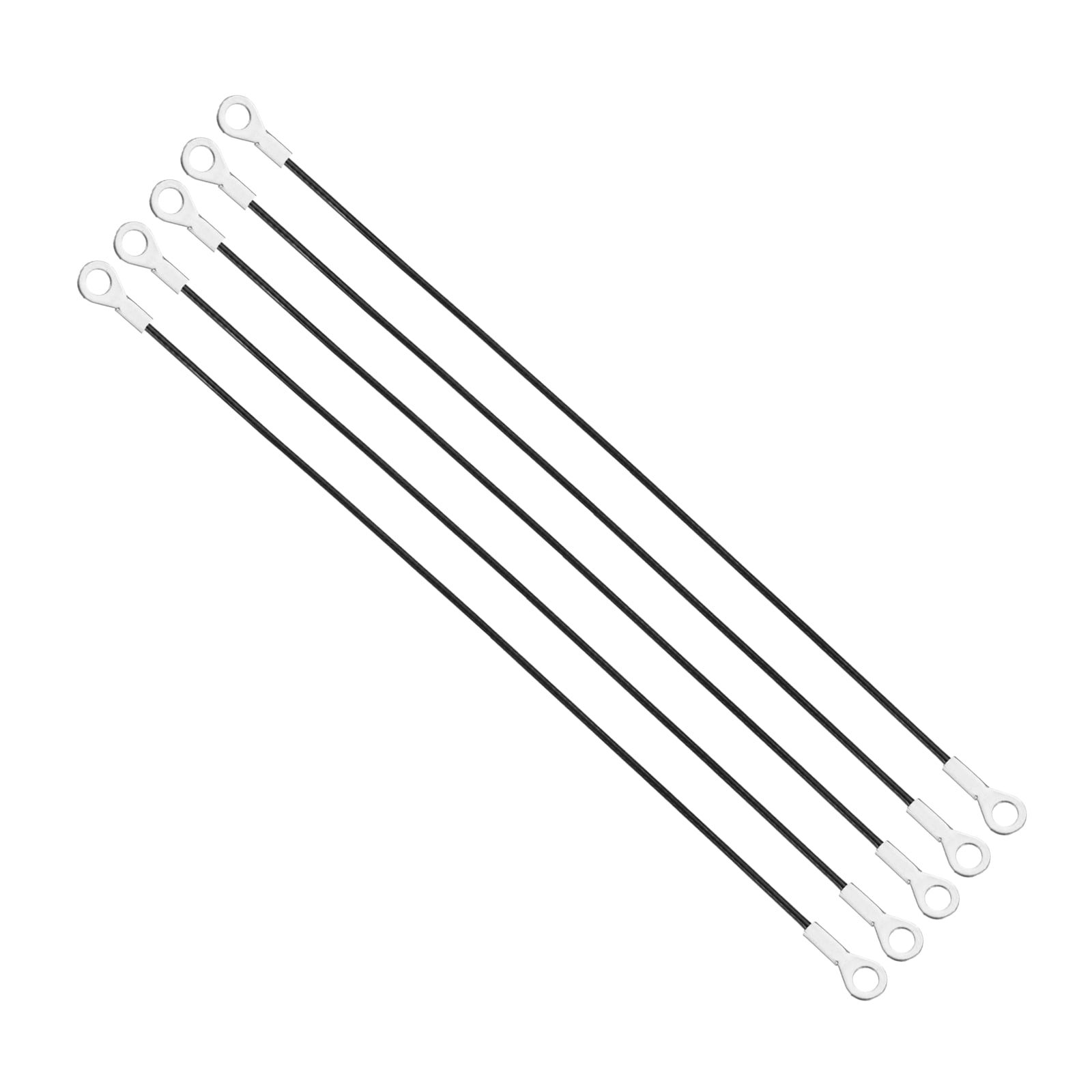 Uxcell 5mm x 50cm Lanyard Cable, 5 PCS 304 Stainless Steel Cable ...