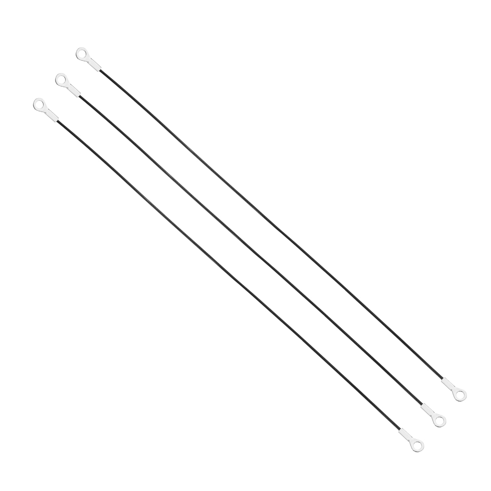 Uxcell 5mm x 80cm Lanyard Cable, 3 PCS 304 Stainless Steel Cable ...
