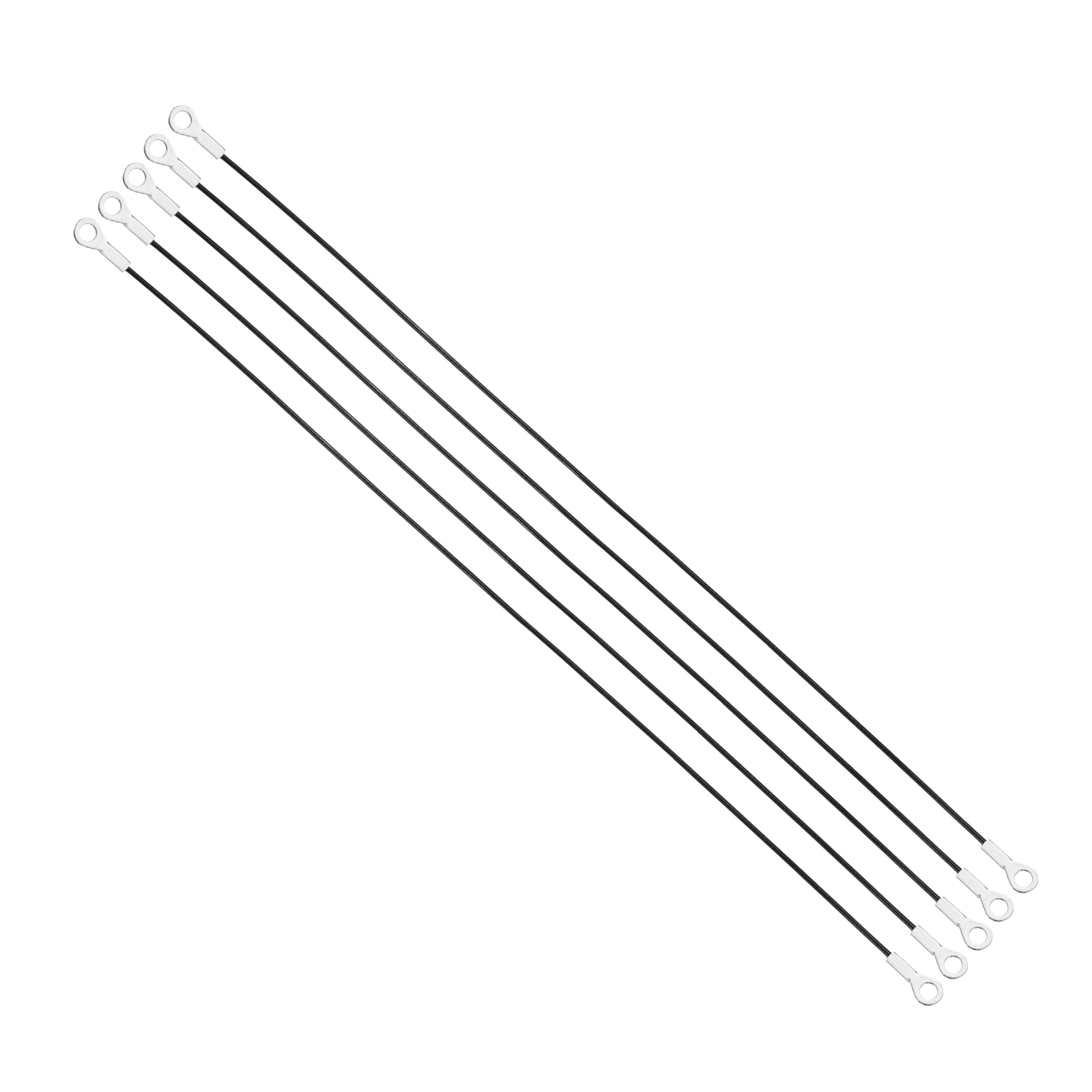 Uxcell 5mm x 80cm Lanyard Cable, 5 PCS 304 Stainless Steel Cable ...