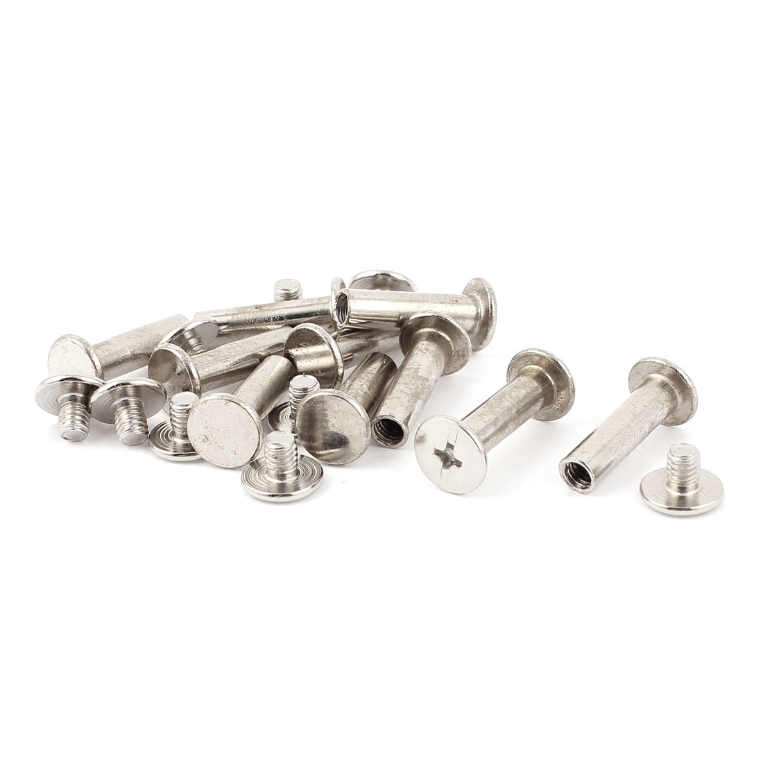 Uxcell 5mmx18mm Nickel Plated Binding Chicago Screw Post for Album ...