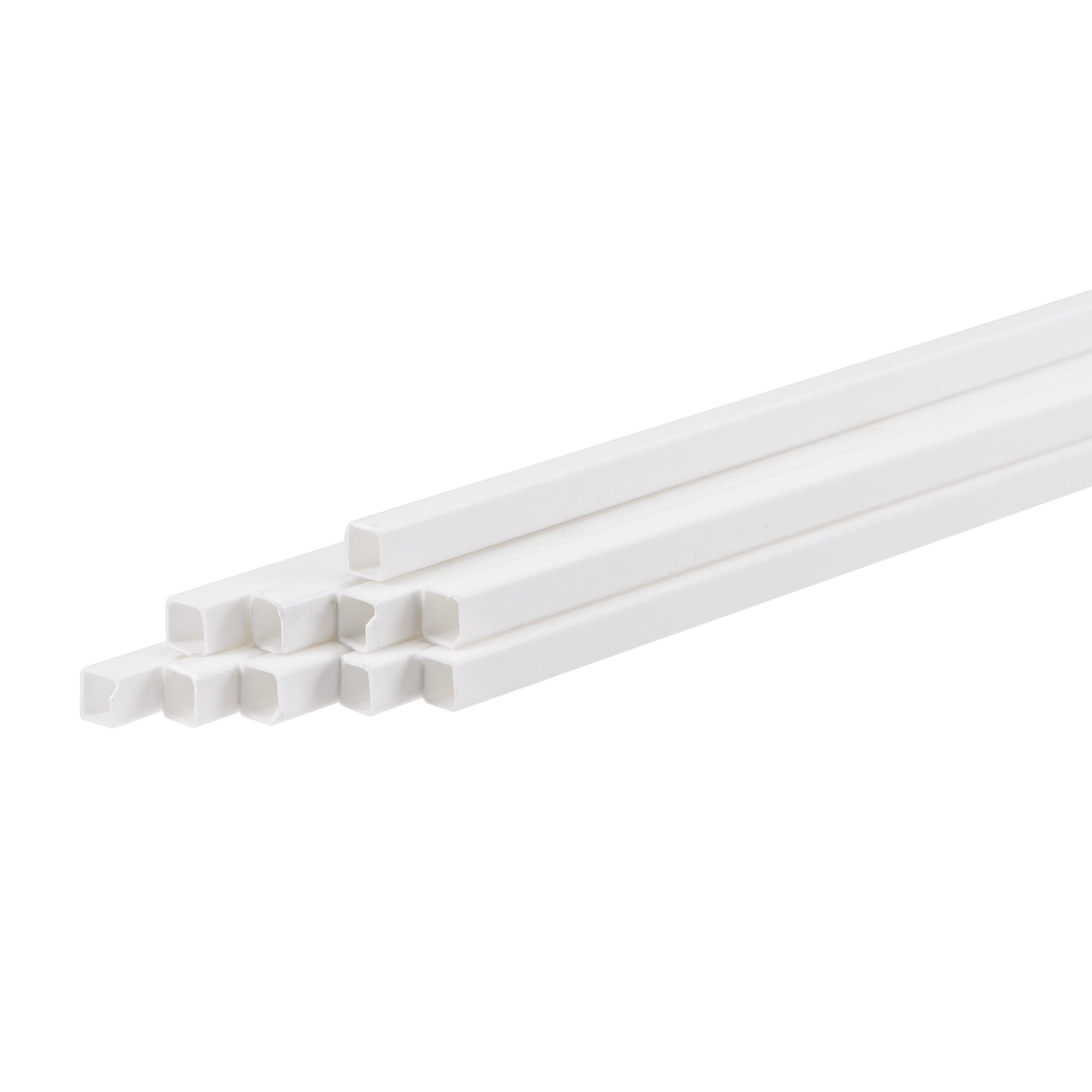 Uxcell 5mmx5mmx250mm White Plastic Model Tube ABS Square Tube for Model ...