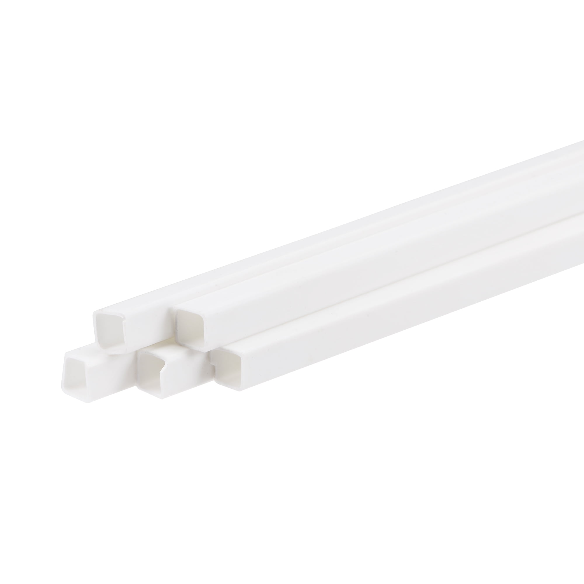 Uxcell 5mmx5mmx250mm White Plastic Model Tube ABS Square Tube for Model ...