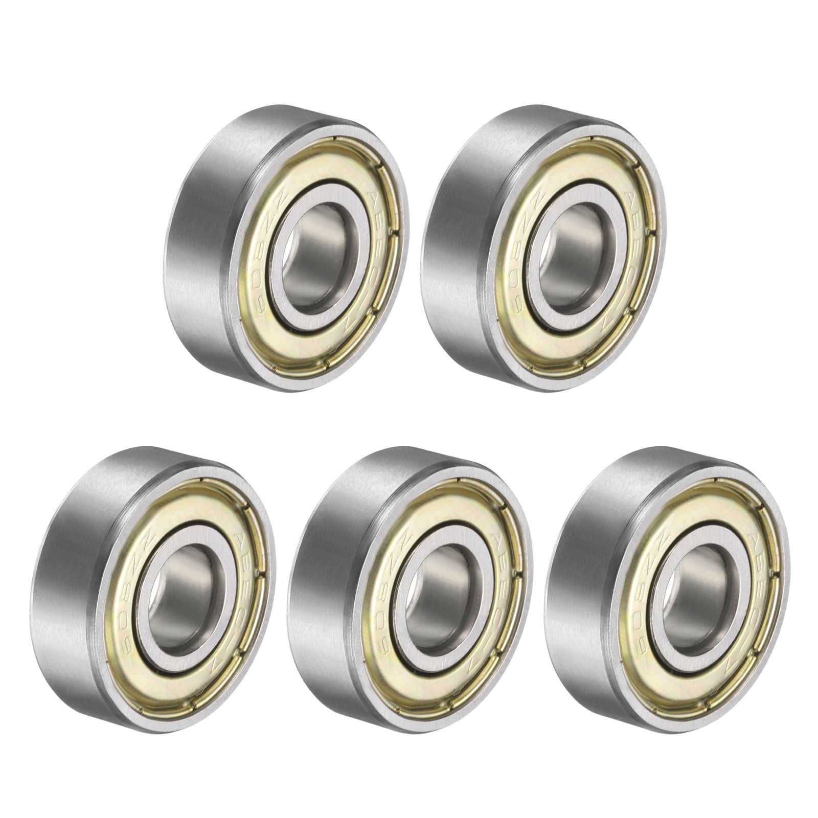 Uxcell 5pack 608ZZ Deep Groove Ball Bearings 8 x 22 x 7mm Carbon Steel ...
