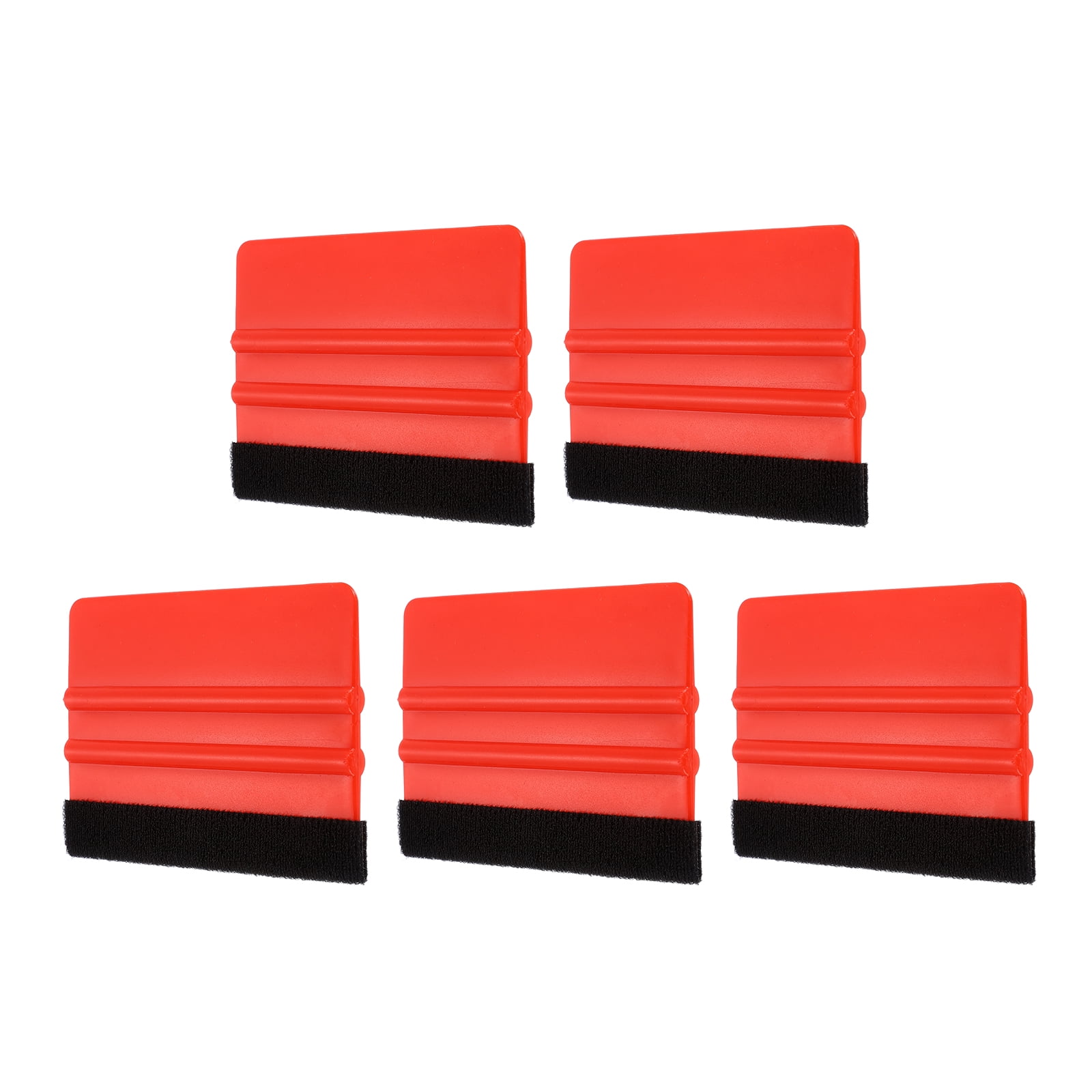 Uxcell 5pack Vinyl Squeegee, Felt Edge Decal Tool, 4-Inch Scraper for ...