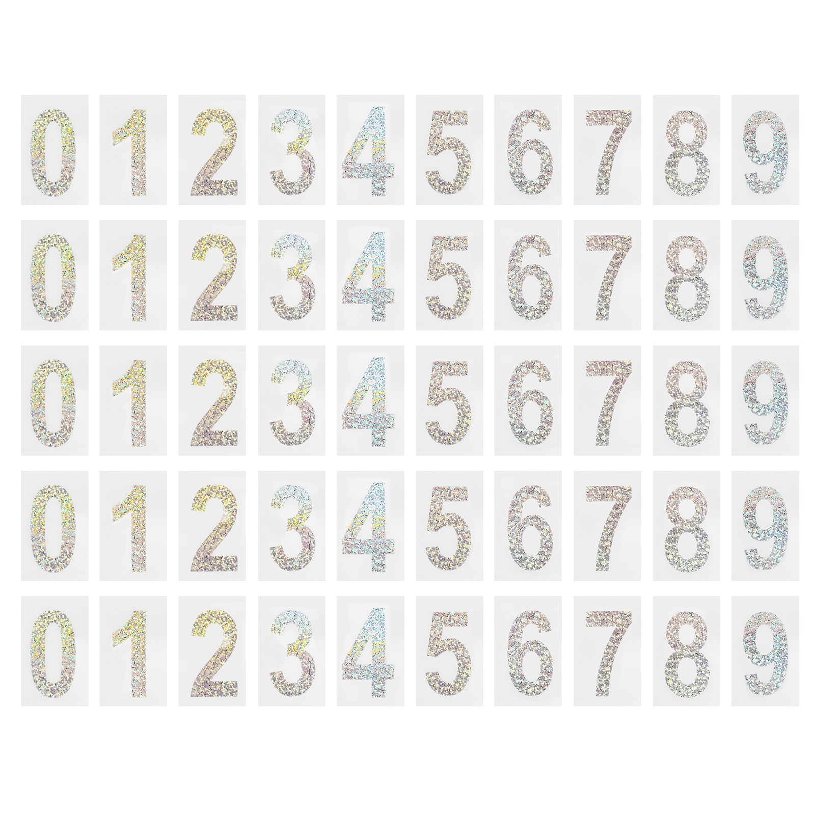 Uxcell 5packs 4 Inches Reflective Mailbox Numbers for Outside Sticker ...
