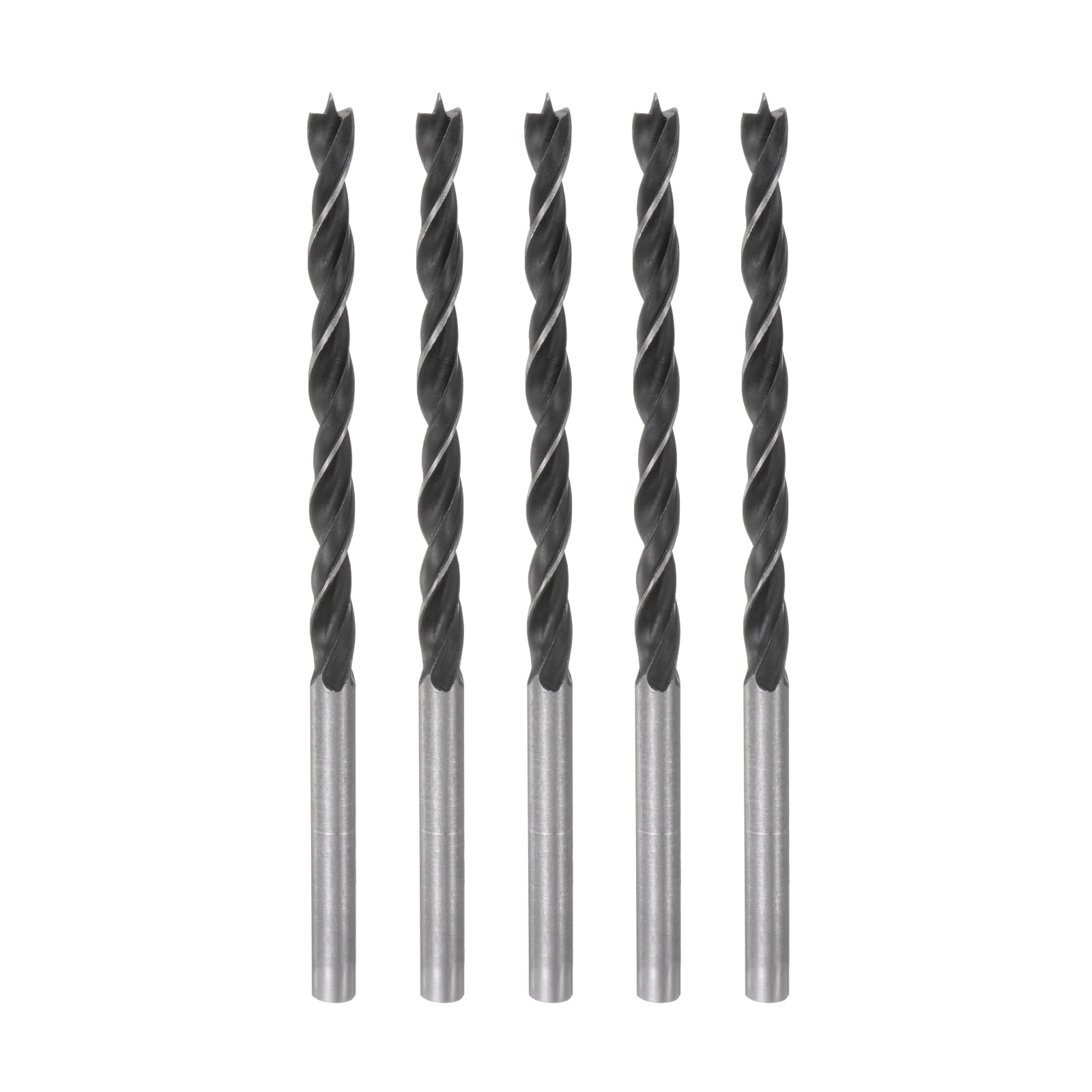 Uxcell 5packs Brad Point Drill Bits Dia 10mm/0.4" #45 Steel Round Shank ...