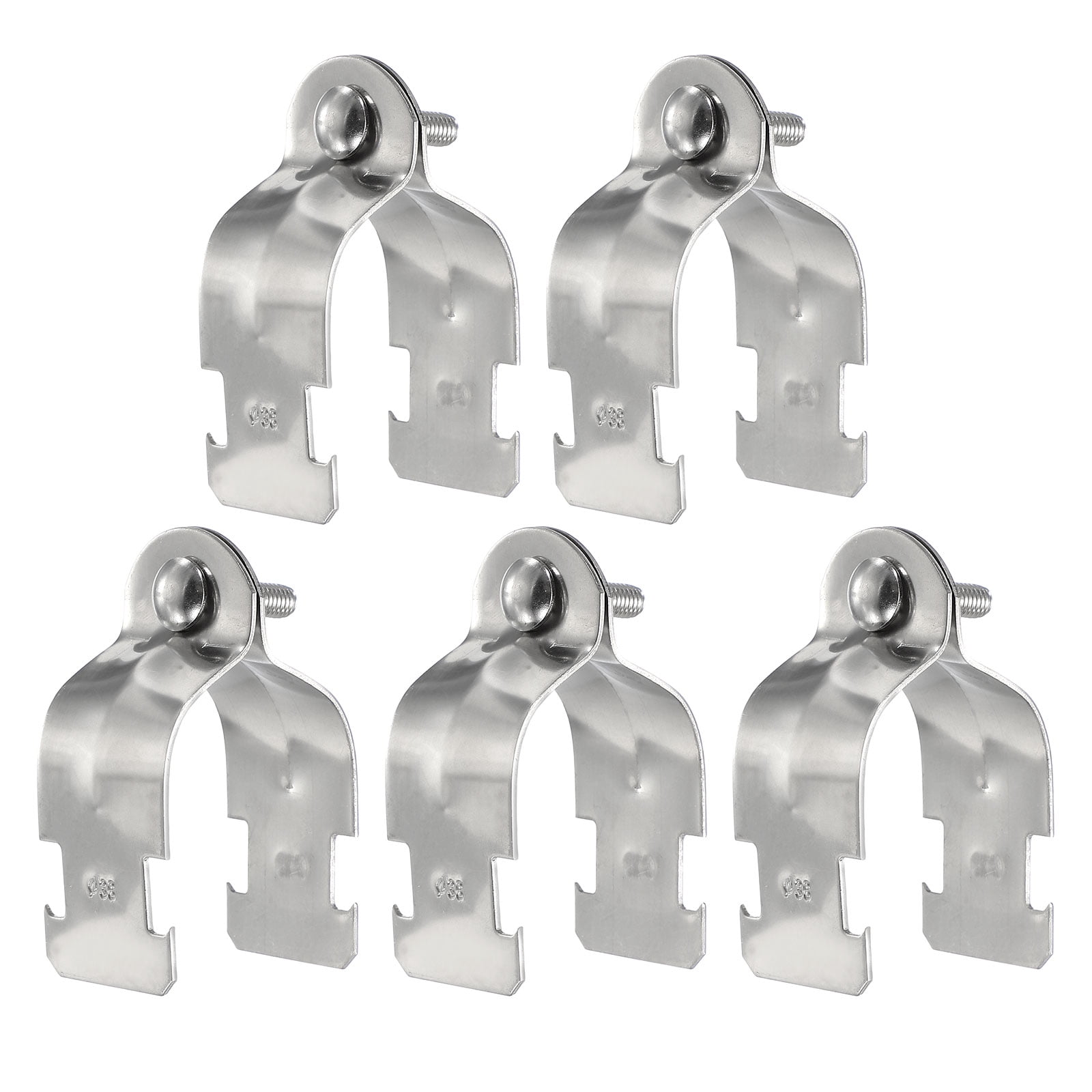 Uxcell 5pcs 1-3/5" EMT Strut Clamp 2.91" Length Universal 304 Stainless ...