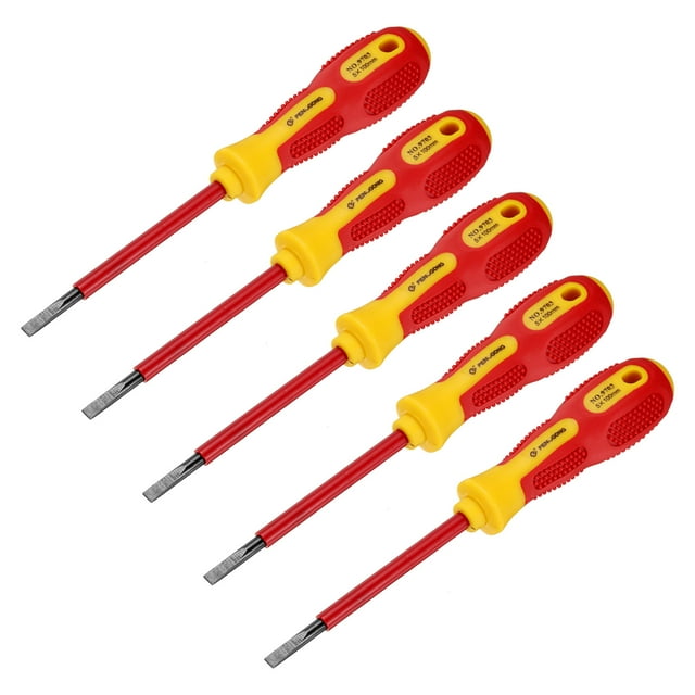 Uxcell 5pcs 1000v Insulated Electrician Screwdriver 5x100mm CR-V ...