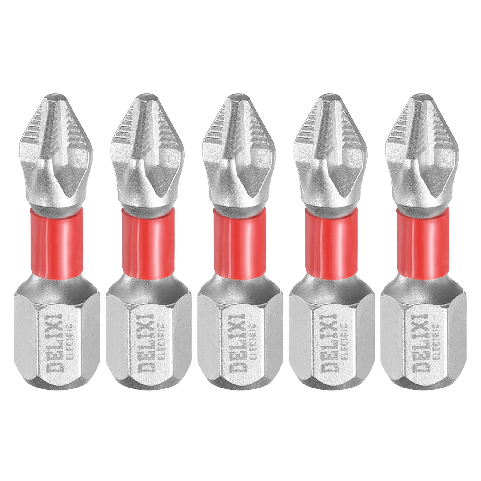 Uxcell 5pcs #2 Anti Slip Phillips Screwdriver Bit PH2 1/4" Hex Shank 1 ...