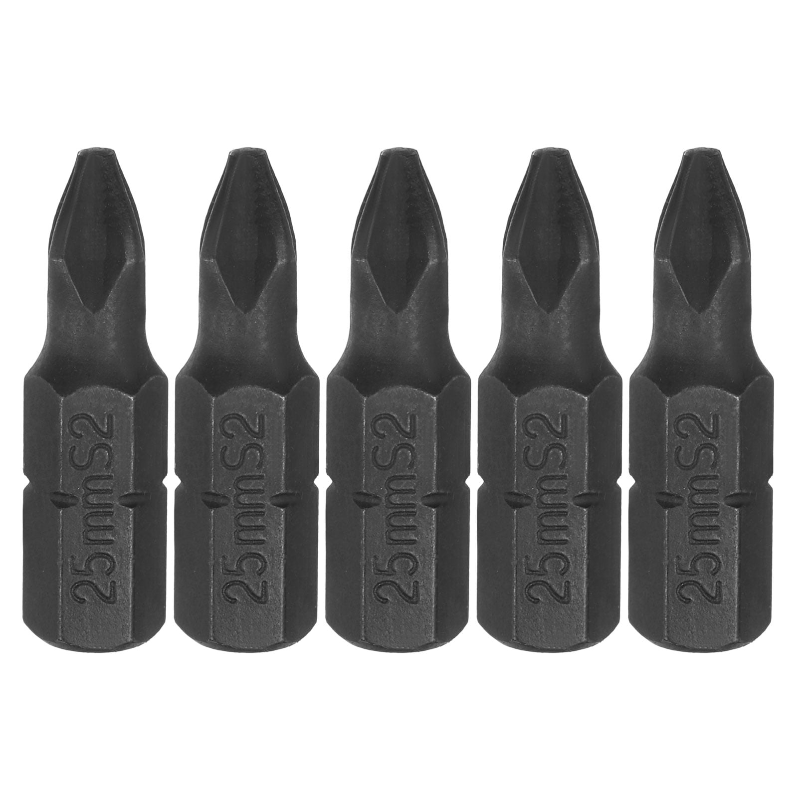Uxcell 5pcs #2 Anti Slip Phillips Screwdriver Bit PH2 1/4" Hex Shank 1 ...