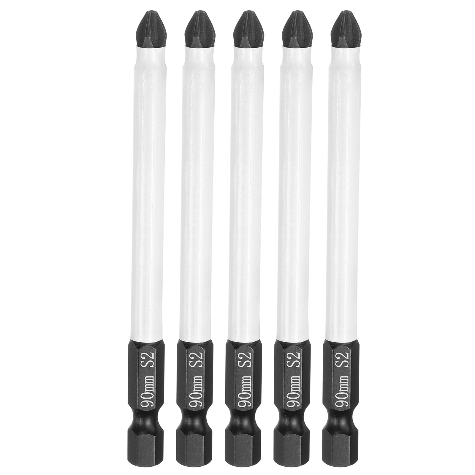 Uxcell 5pcs #2 Anti Slip Phillips Screwdriver Bit PH2 1/4" Hex Shank 3. ...