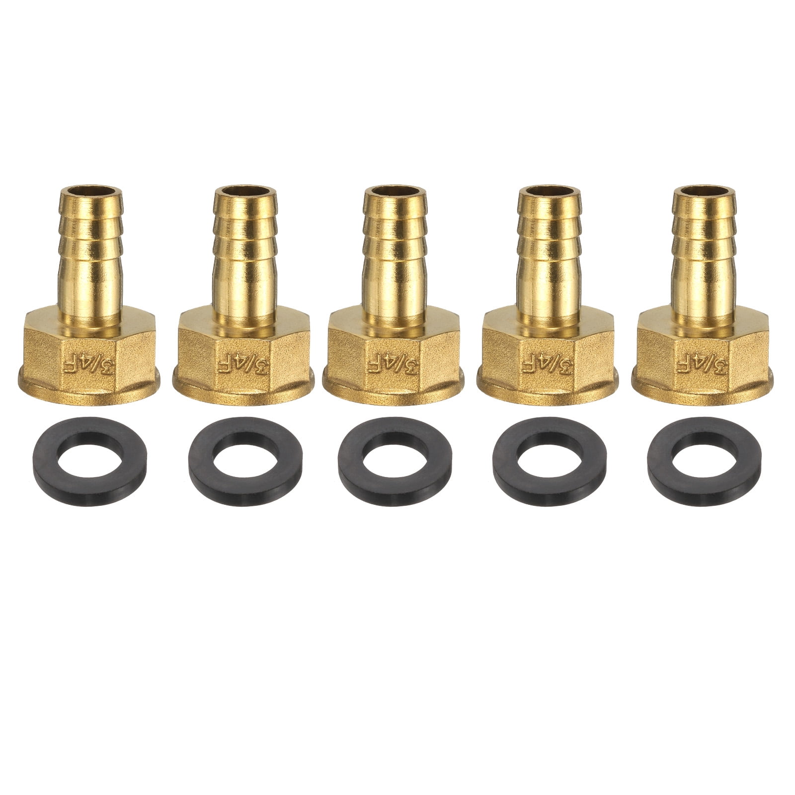 Uxcell 5pcs 3/4" PEX-A Expansion Fittings 14mm Metric Thread Brass ...