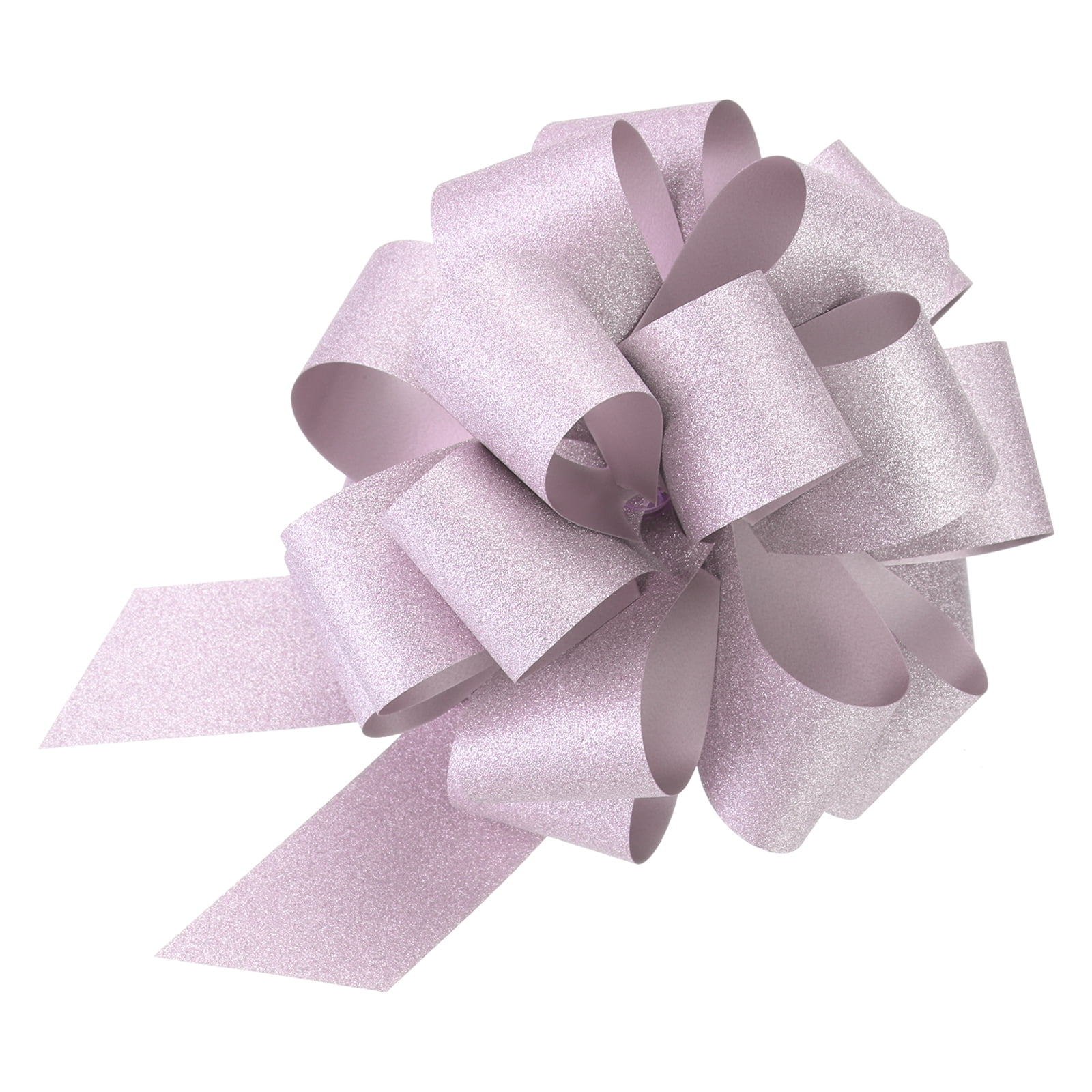 Uxcell 5pcs 4 Inch Large Pull Bow Glitter Gift Wrapping Big Pull Bows ...