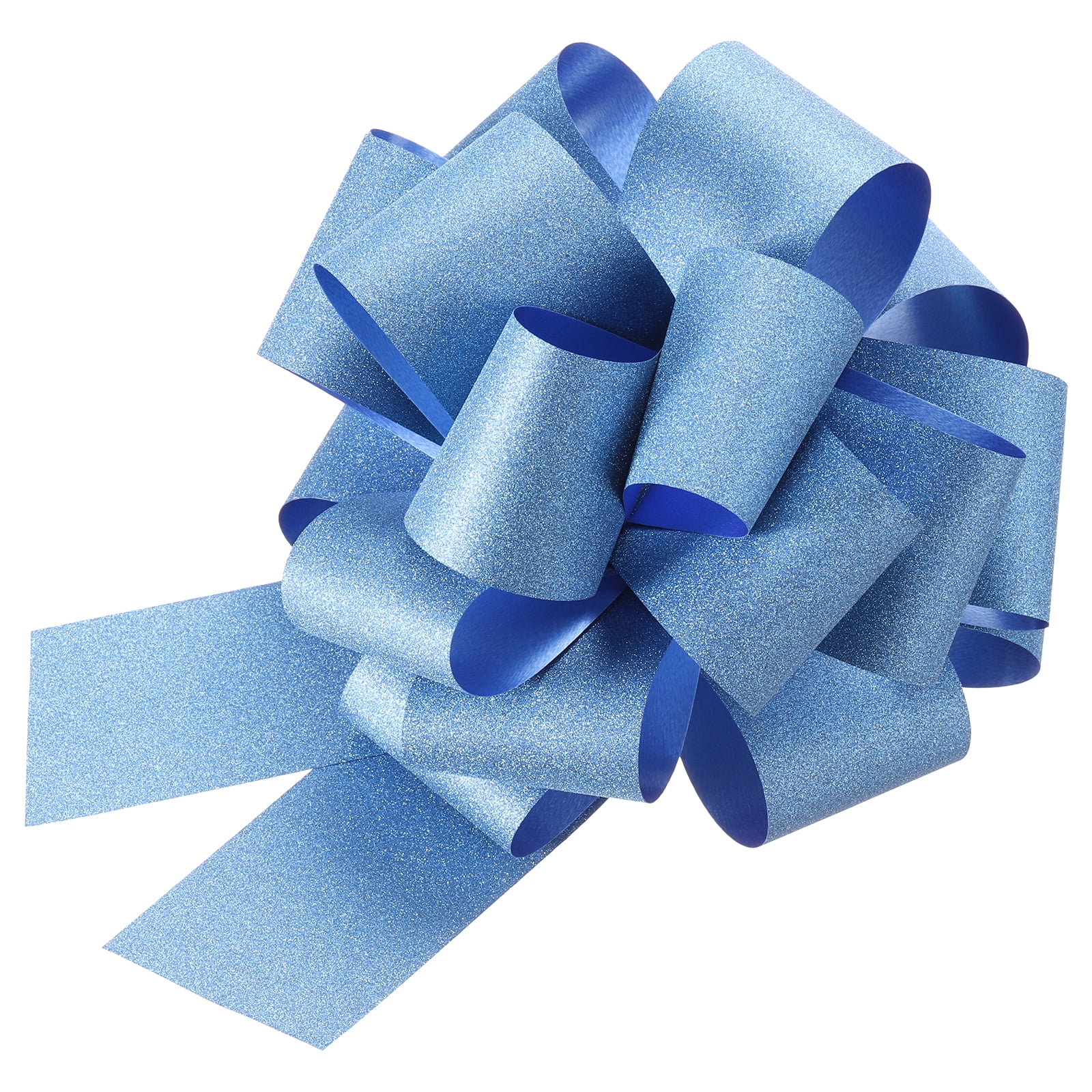 Uxcell 5pcs 5 Inch Large Pull Bow Glitter Gift Wrapping Big Pull Bows ...