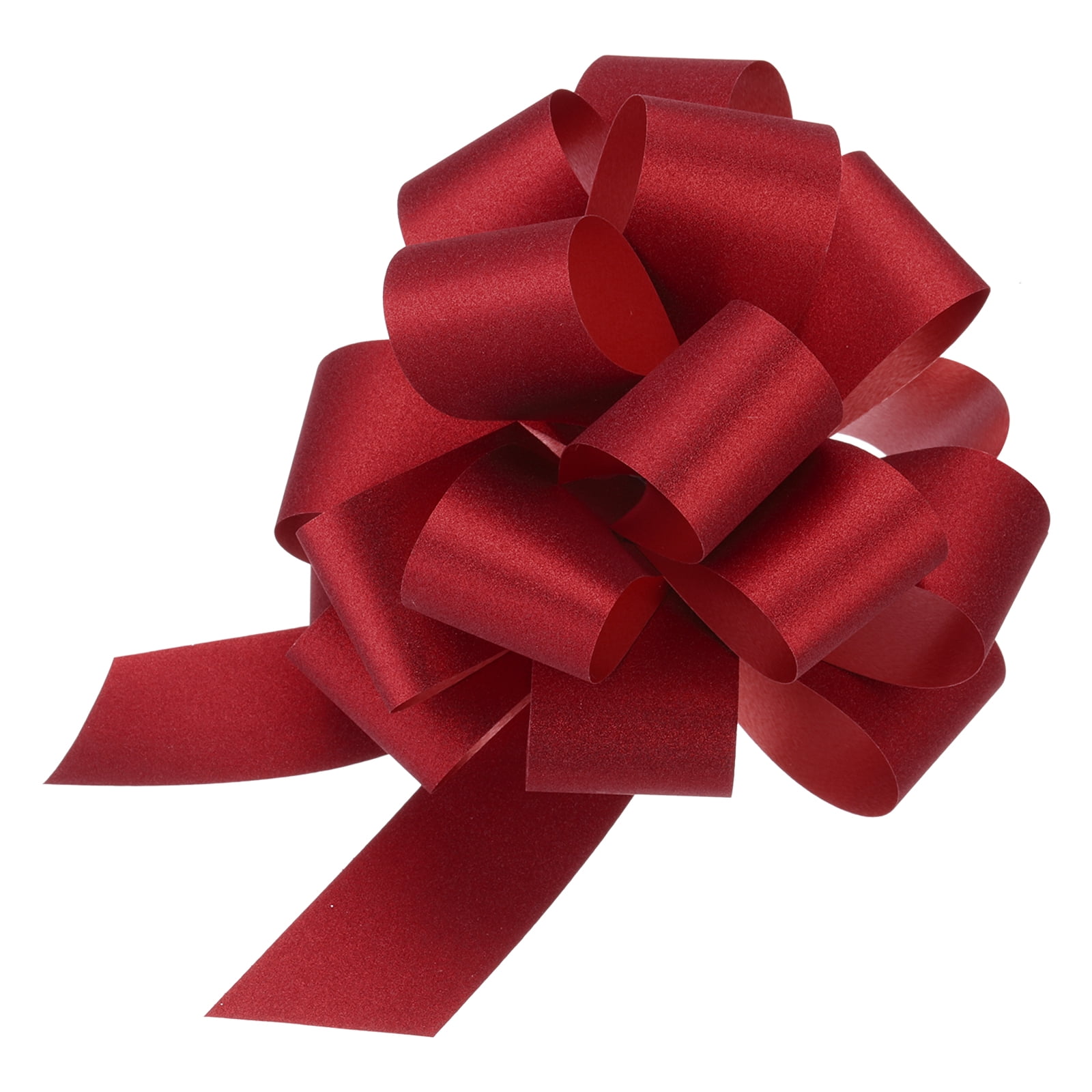 Uxcell 5pcs 5 Inch Large Pull Bow Glitter Gift Wrapping Big Pull Bows ...