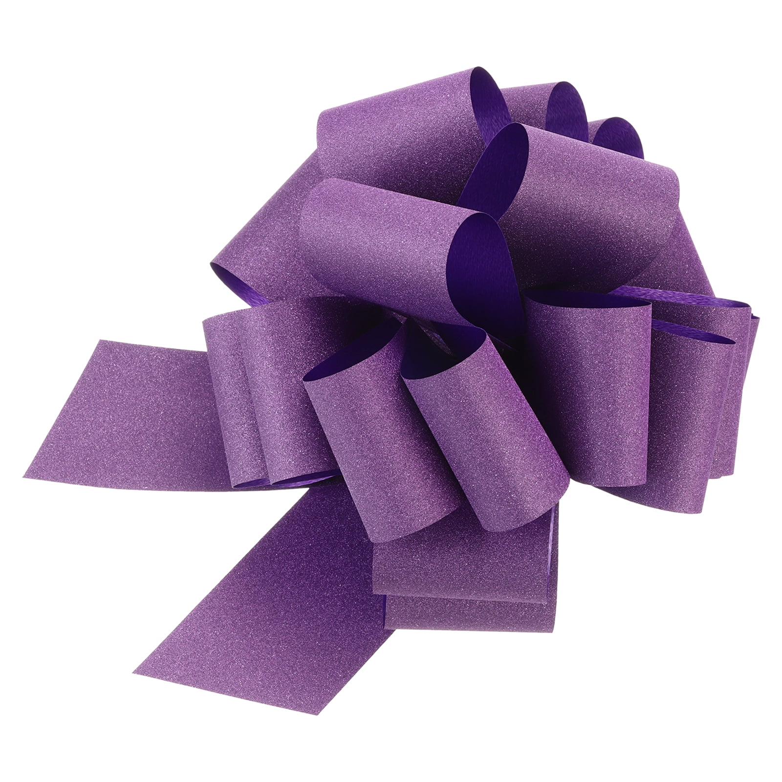 Uxcell 5pcs 7 Inch Large Pull Bow Glitter Gift Wrapping Big Pull Bows ...
