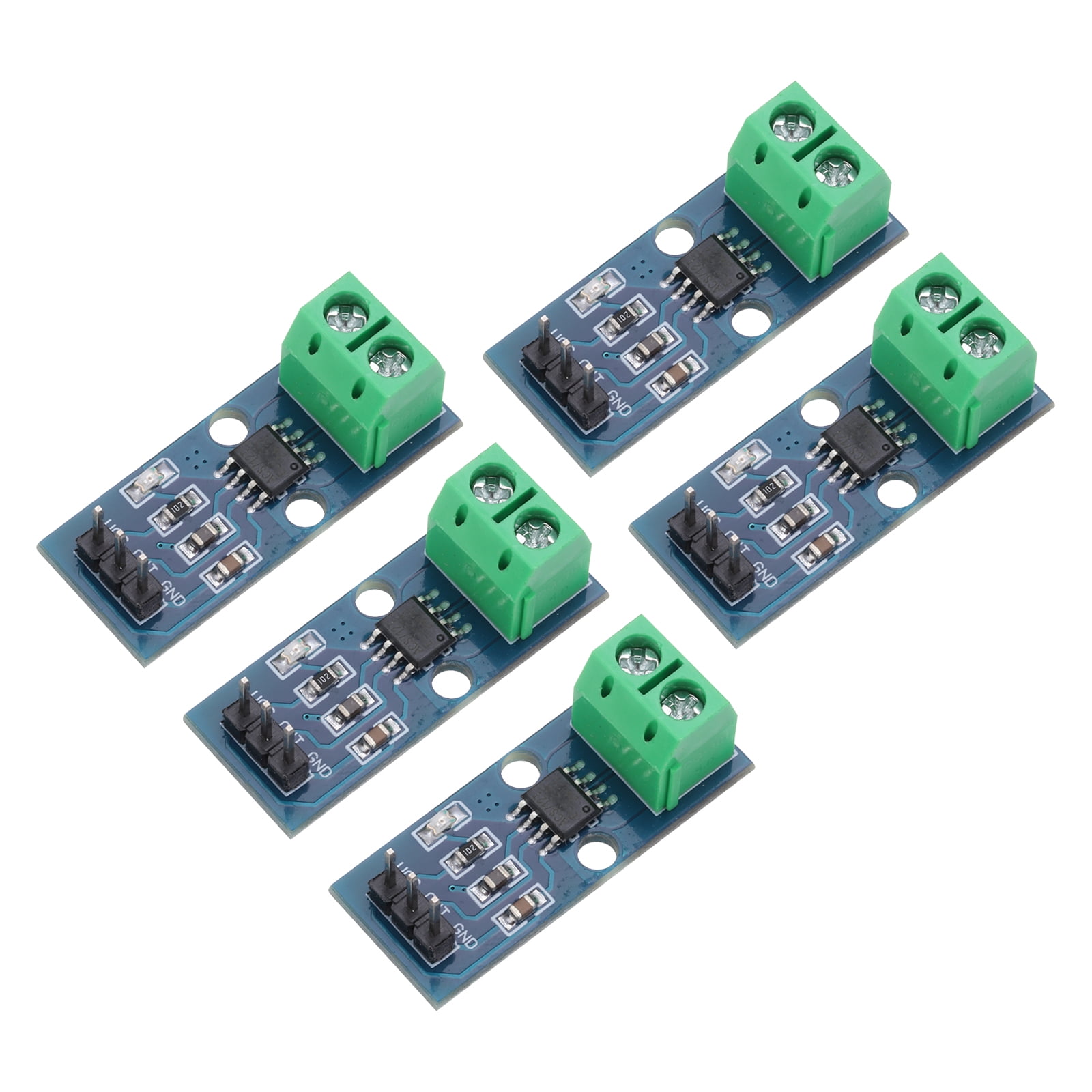 Uxcell 5pcs ACS712 Current Sensor Module 20A Hall Effect Current Sensor ...