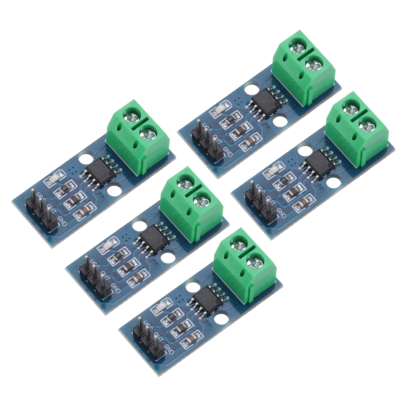 Uxcell 5pcs ACS712 Current Sensor Module 30A Hall Effect Current Sensor ...