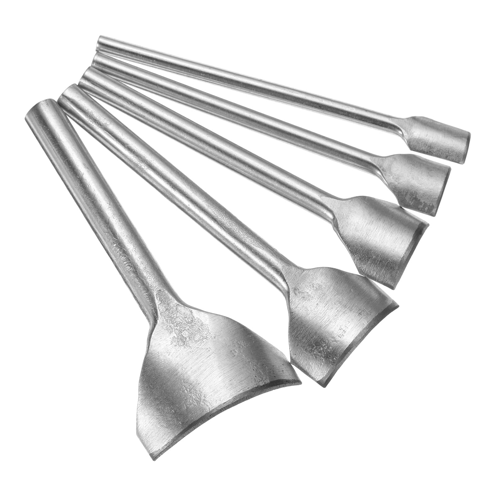 Uxcell 5pcs Arc-Shaped Leather Cutter Punch 10mm-40mm Iron Strap Punch ...