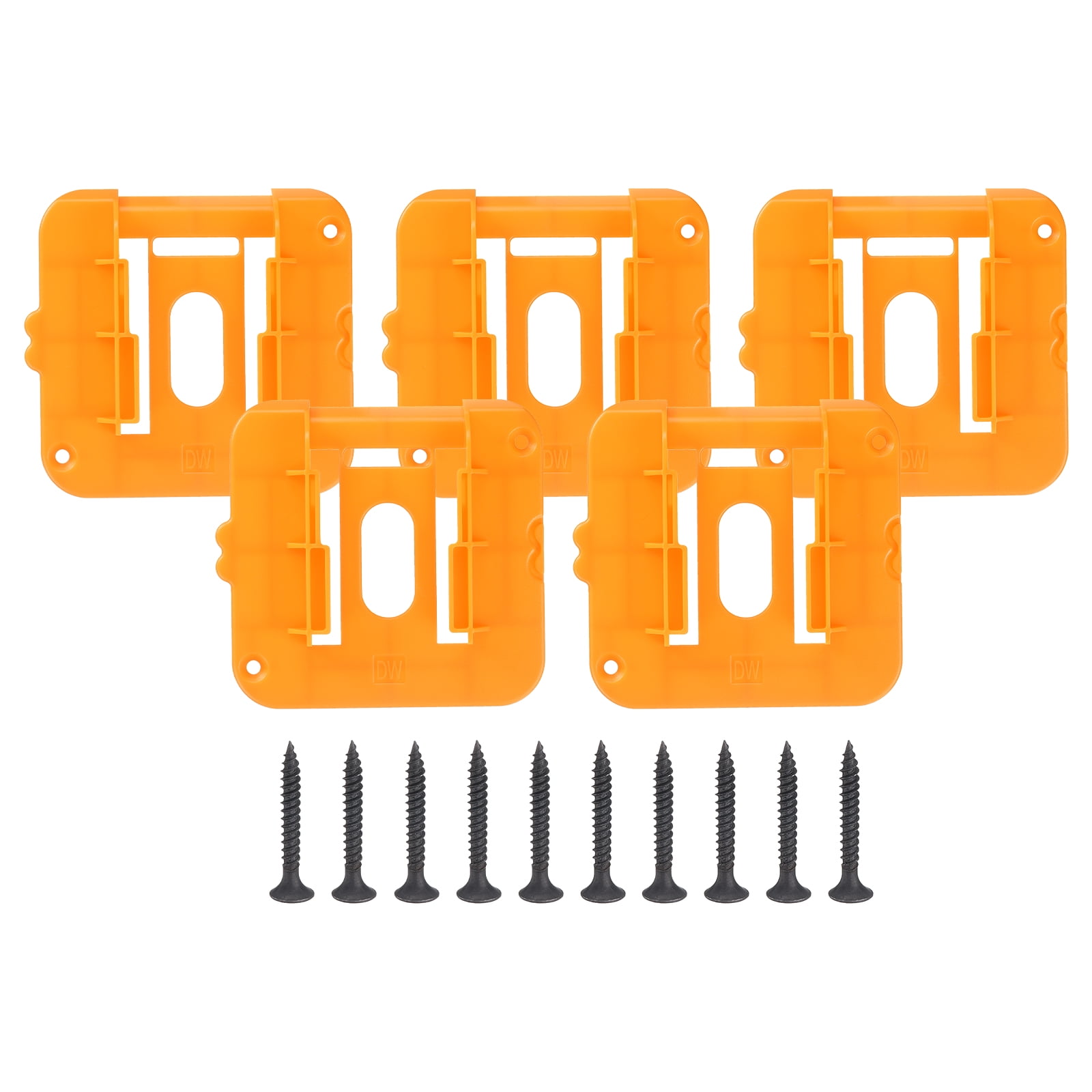 Uxcell 5pcs Battery Holder Wall Mount Tool Holder Dock Battery Storage ...