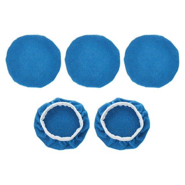 Uxcell 5pcs Car Polisher Bonnet Buffing Pad Micro-fiber for 5"-6" Car ...