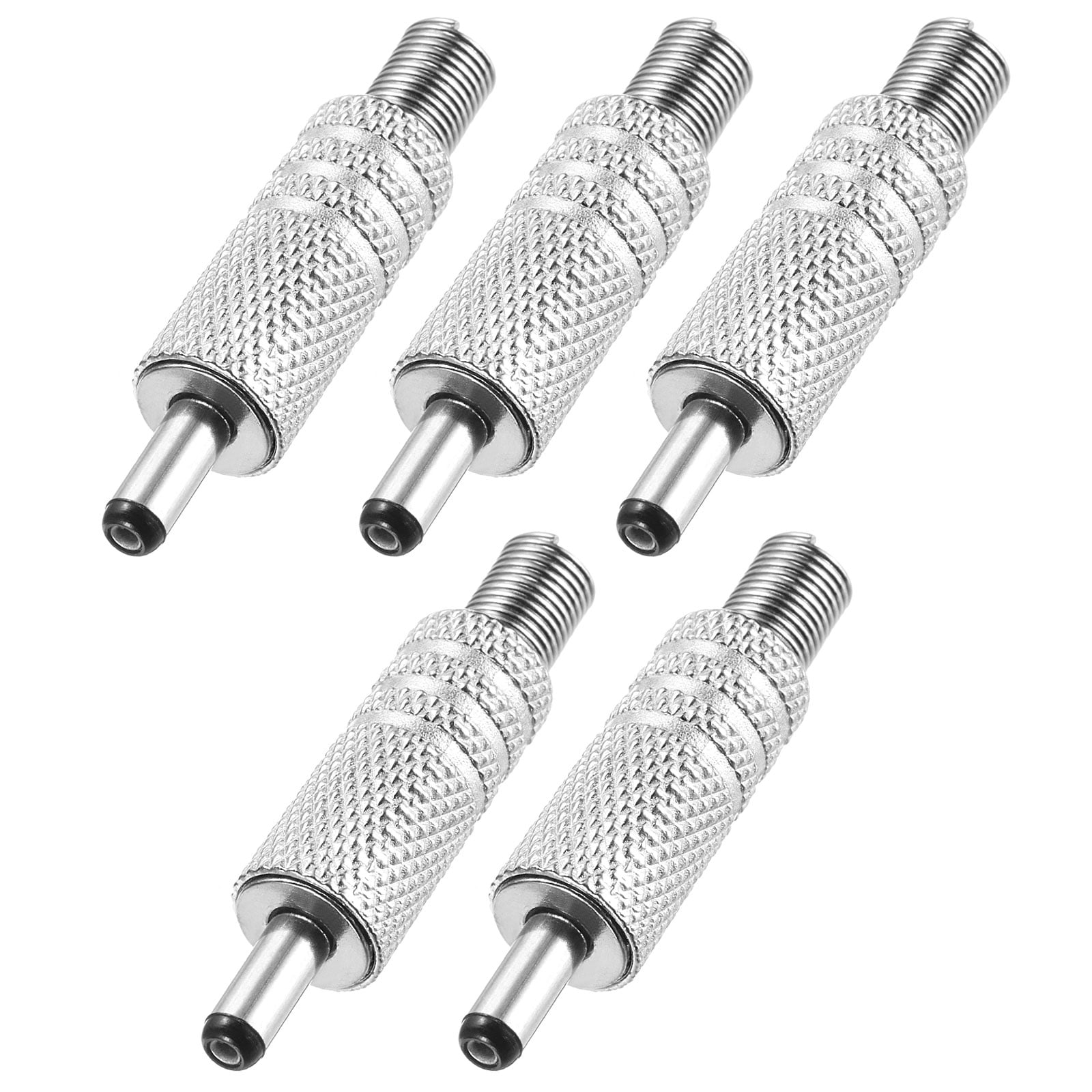 Uxcell 5pcs DC Power Male Adapter, 3.5mm x 1.1mm 1.61" DC Power Jack ...