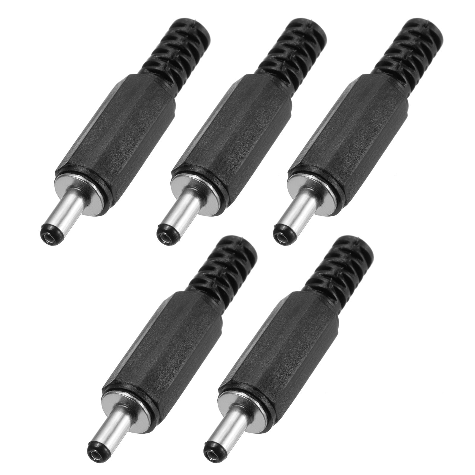 Uxcell 5pcs DC Power Male Adapter, 3.5mm x 1.1mm 1.69" DC Power Jack ...