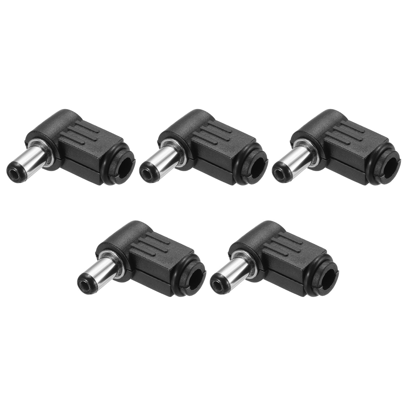 Uxcell 5pcs DC Power Male Adapter, 5.5mm x 2.1mm 0.87" Trigger DC Power ...
